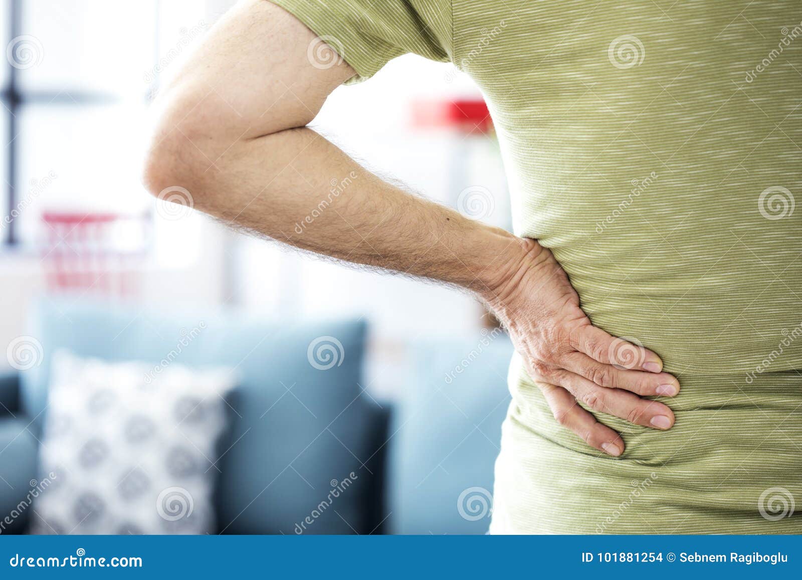 Old man with back pain stock photo. Image of male, backbone - 101881254