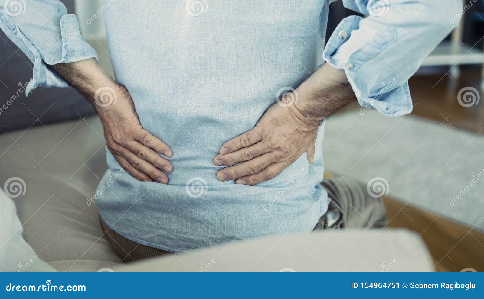Old man with back pain stock image. Image of spine, elderly - 154964751