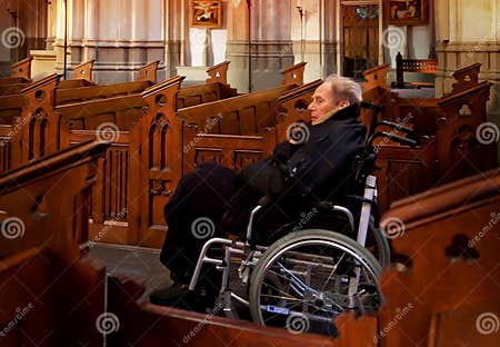 Old man in church stock photo. Image of christ, religion - 18461988