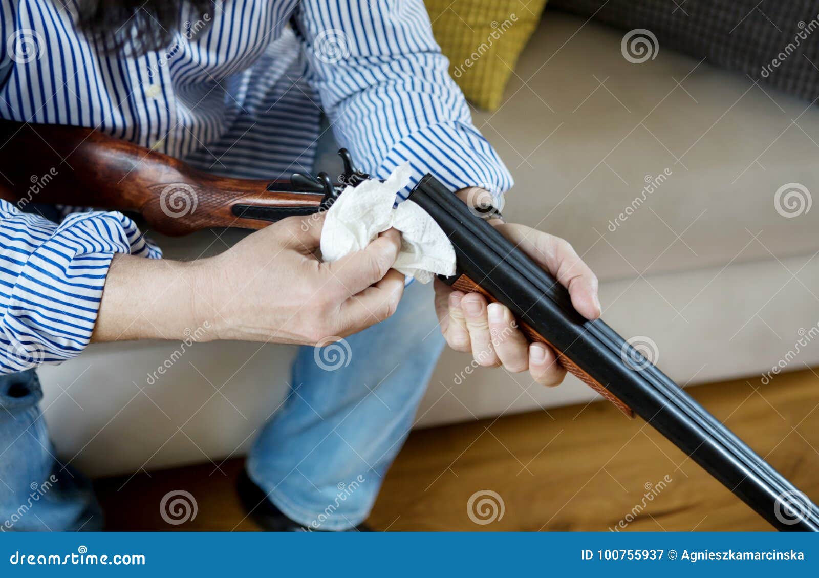 Man Cleaning His Rifle Stock Photos - Free & Royalty-Free Stock Photos ...