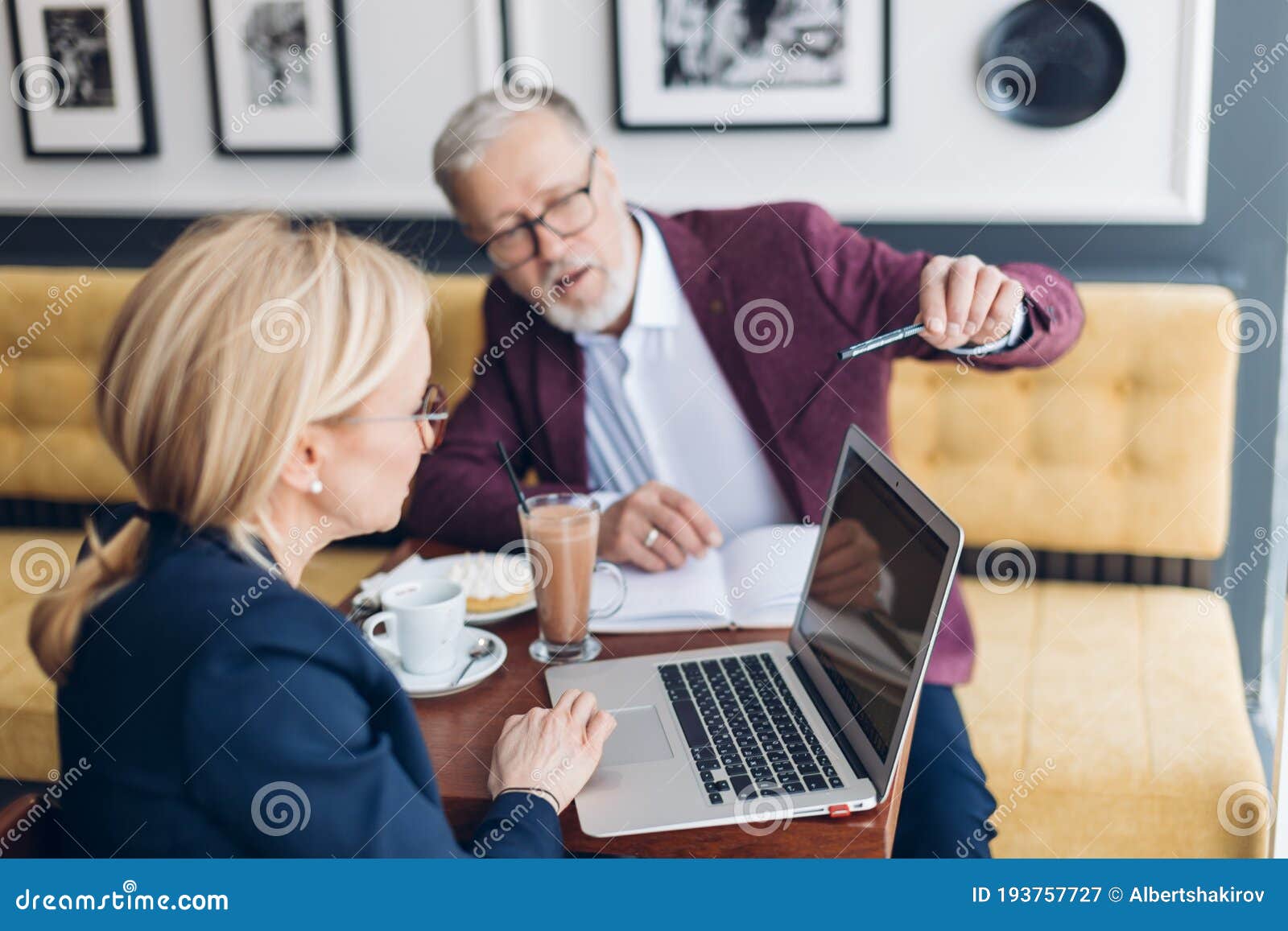 Old Man Correcting the Mistakes of the Document Stock Image - Image of ...