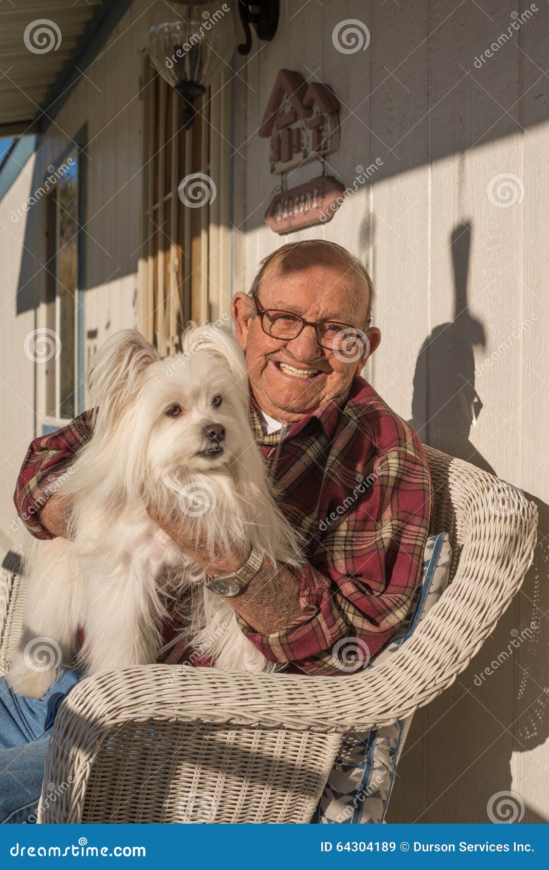 Old Man with Dog stock image. Image of lifestyle, handsome - 64304189