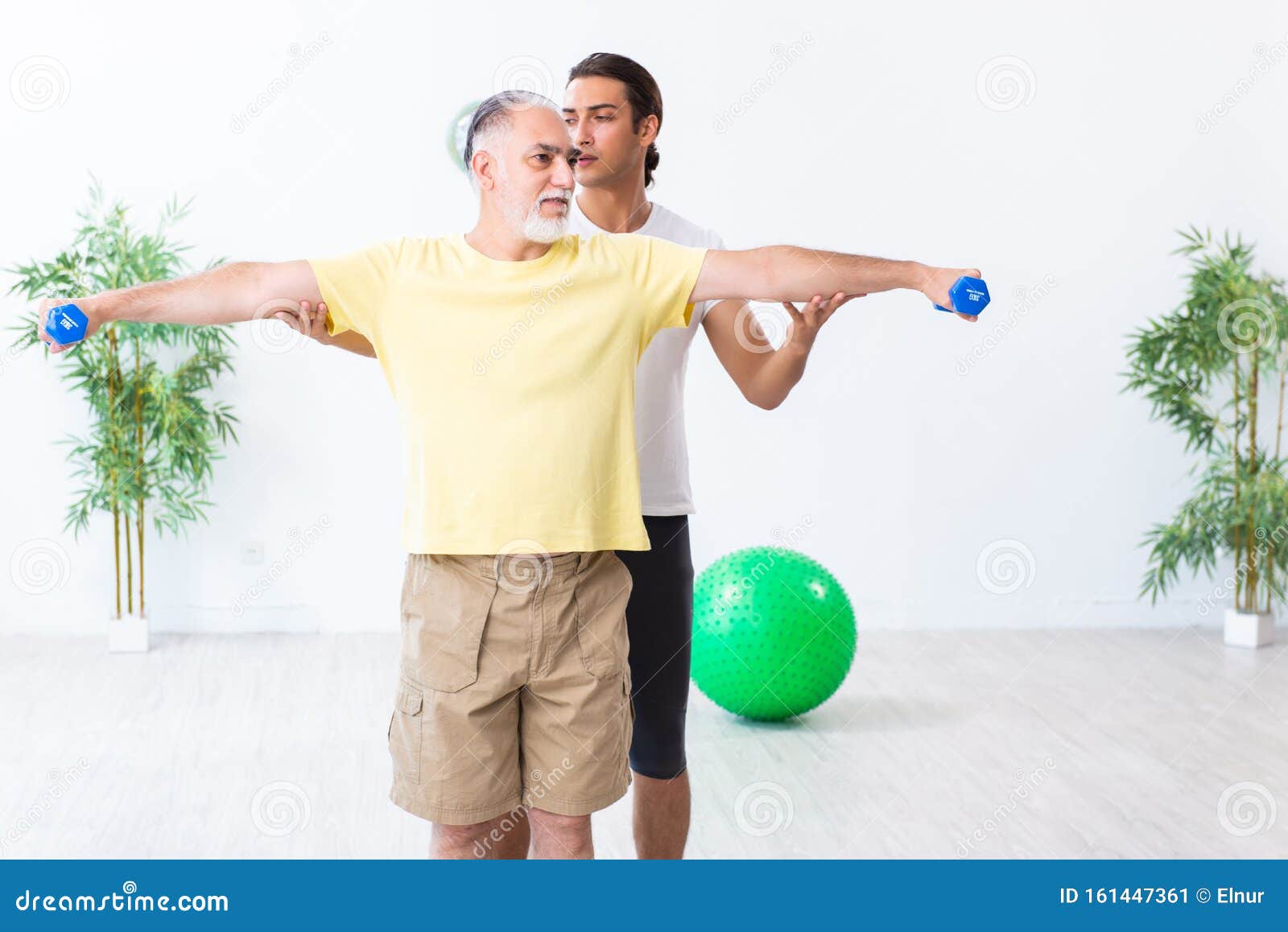 Old Man Doing Exercises Indoors Stock Image - Image of fitness ...