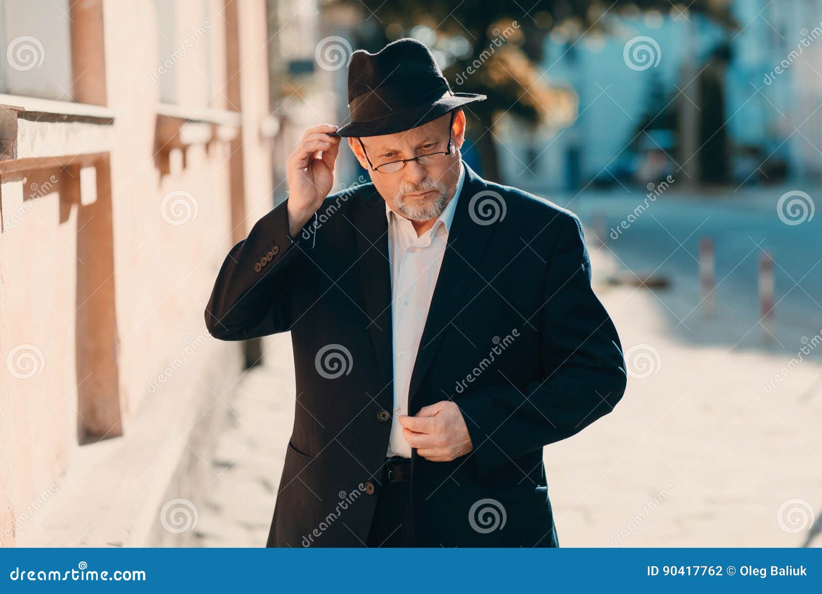 Old man in field stock photo. Image of caucasian, elderly - 90417762