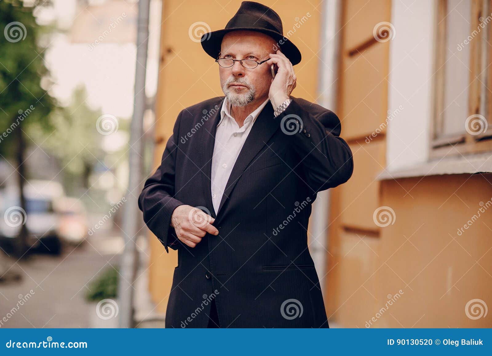 Old man in field stock photo. Image of elderly, expressing - 90130520