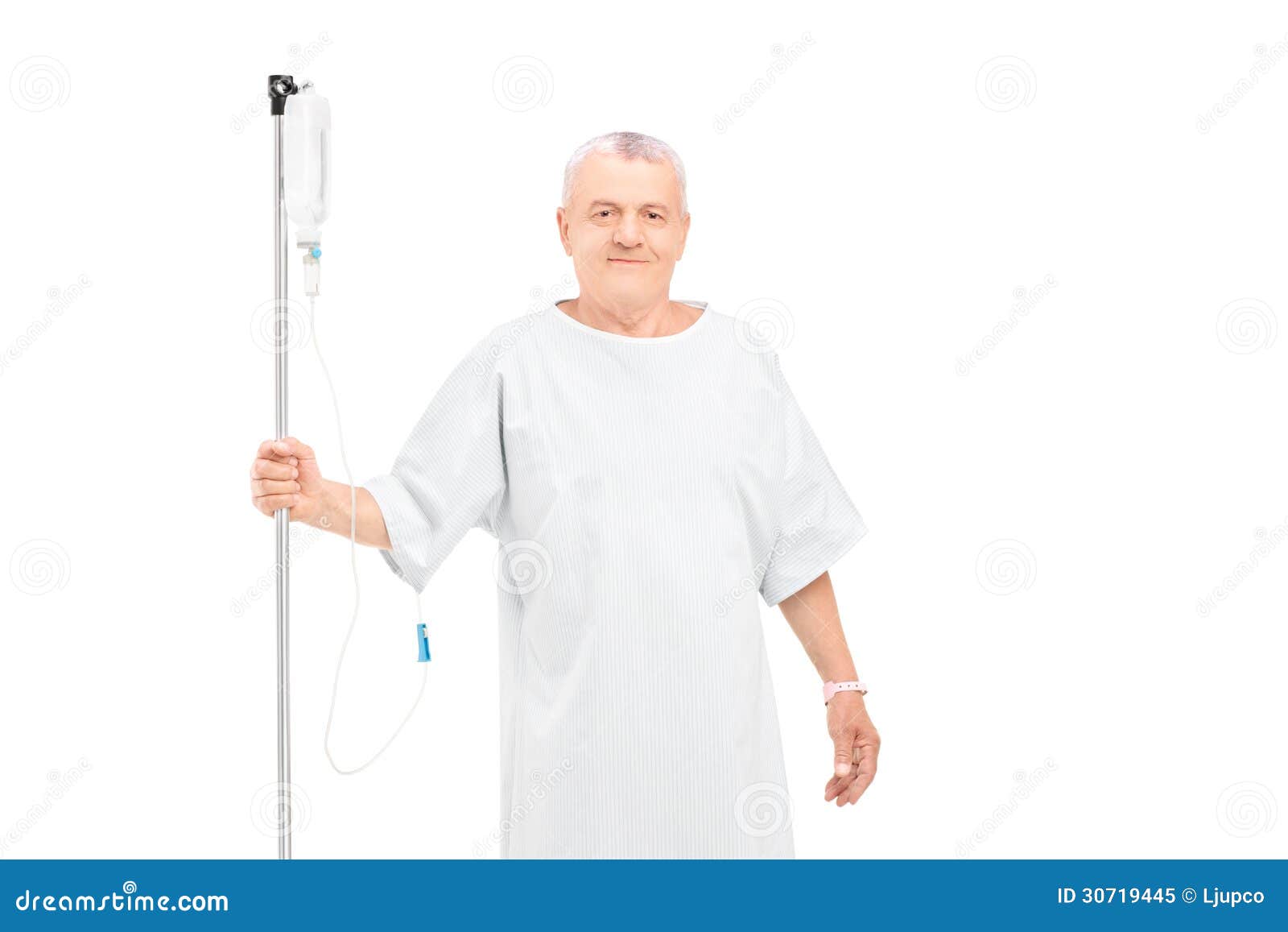 An old man getting i.v stock image. Image of illness - 30719445