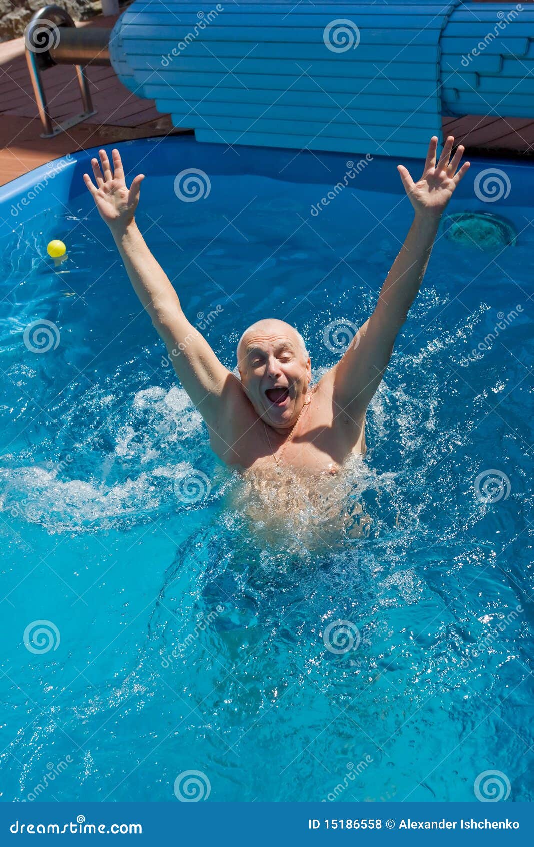 Old man having fun. stock photo. Image of person, leisure - 15186558