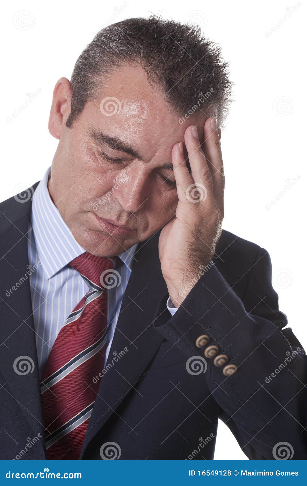 Old man with a headache stock photo. Image of occupation - 16549128