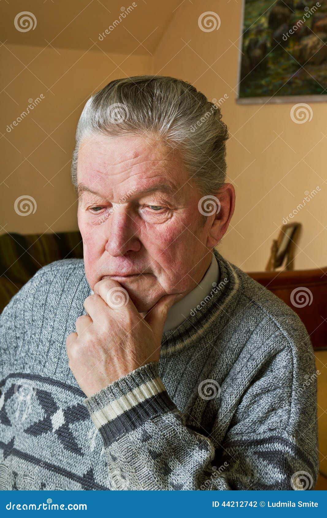Old man. stock photo. Image of indoors, inside, chair - 44212742