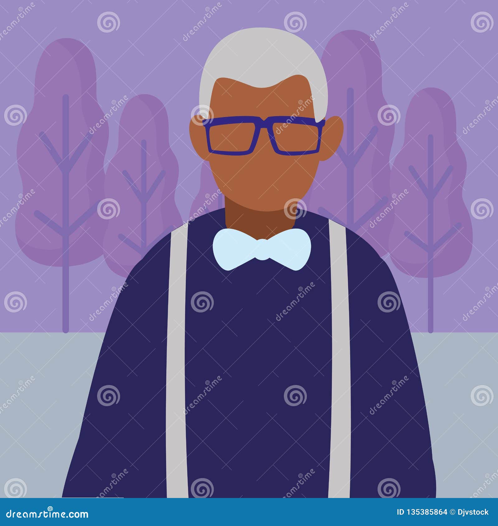 Old man icon stock vector. Illustration of handsome - 135385864