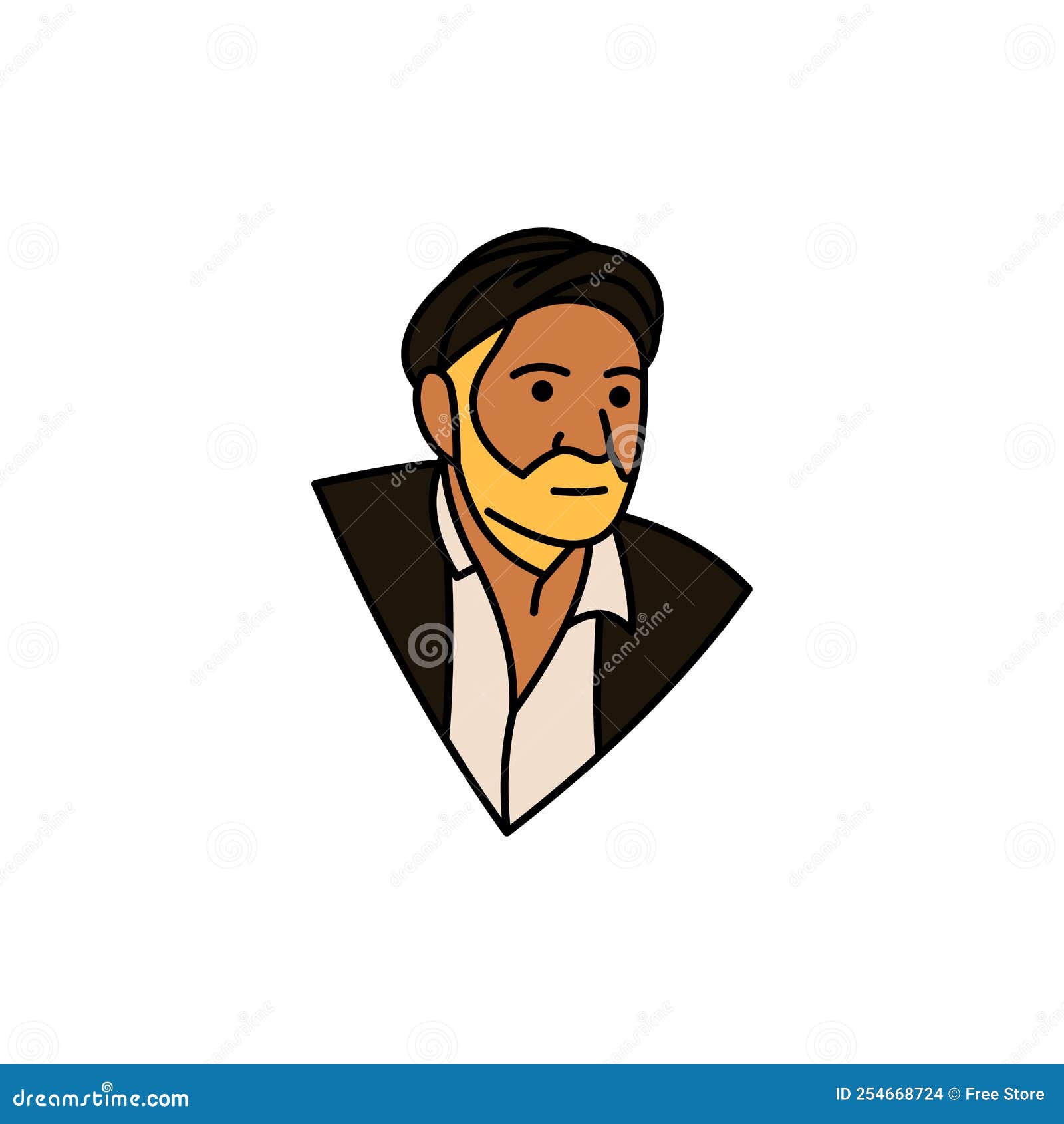 Old Man Illustration Creative Design Stock Vector - Illustration of ...