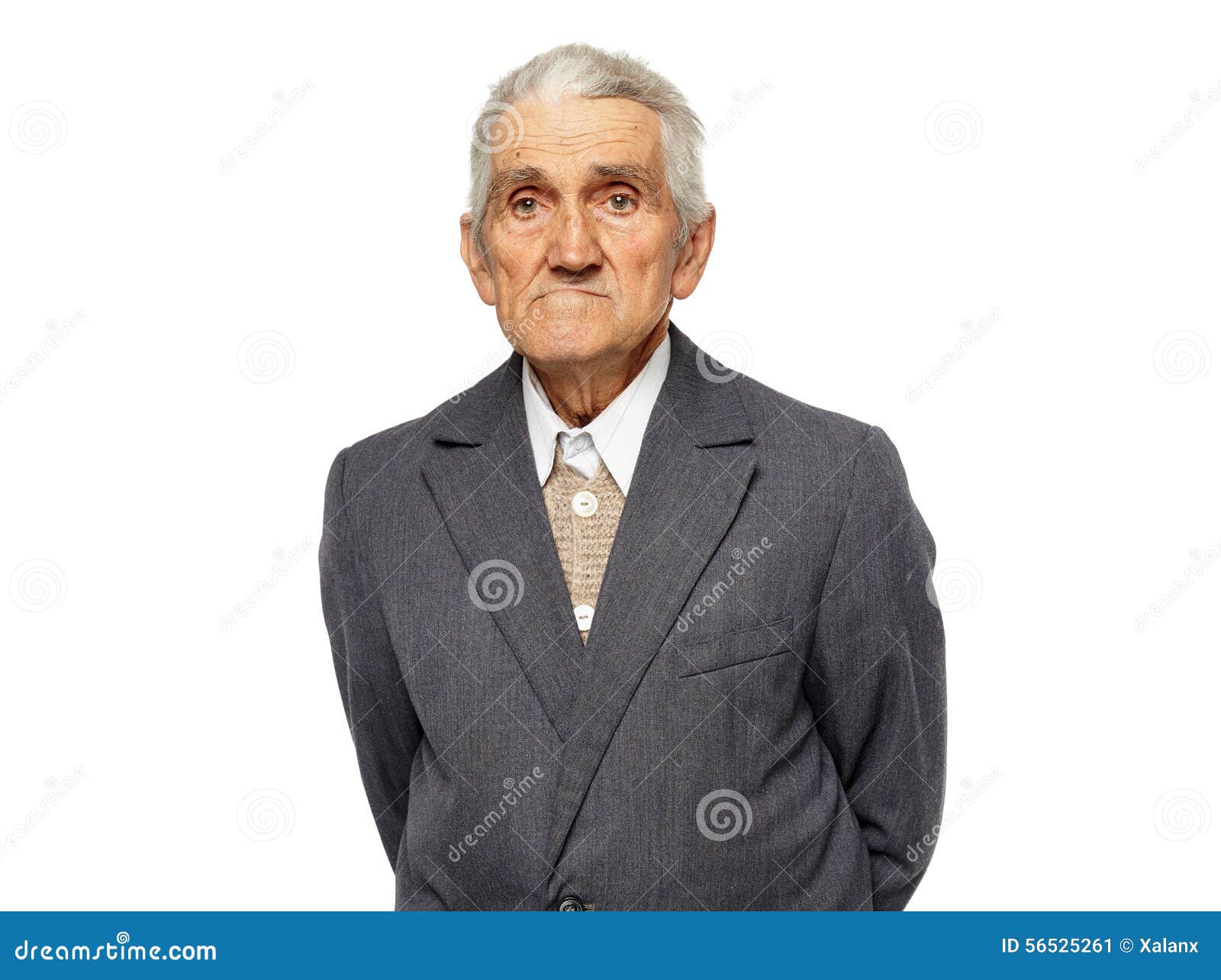 Old man isolated on white stock image. Image of modern - 56525261