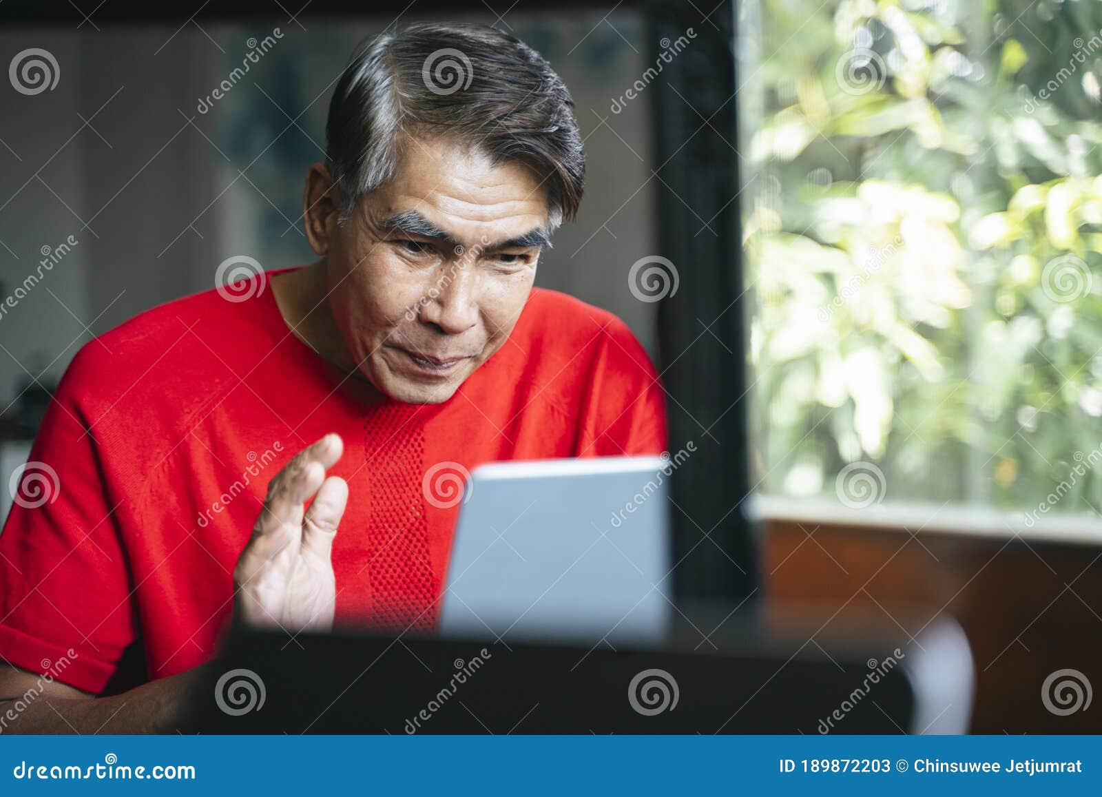 Old man in the mirror stock image. Image of aged, life - 189872203