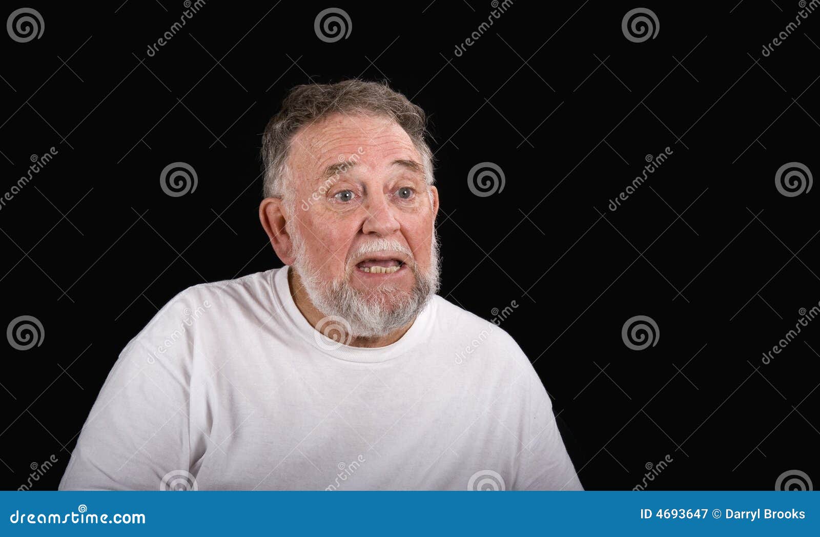 Old Man Perplexed stock image. Image of wonder, wide, older - 4693647