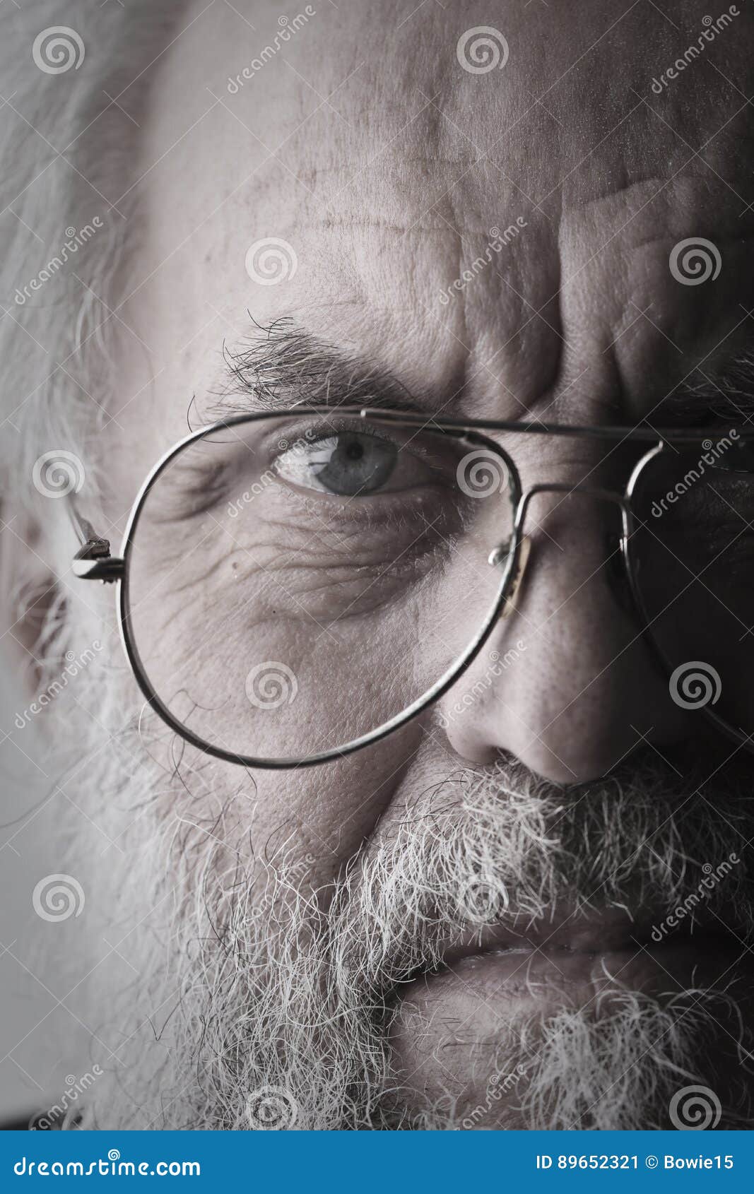 Old man stock image. Image of serious, glasses, portrait - 89652321