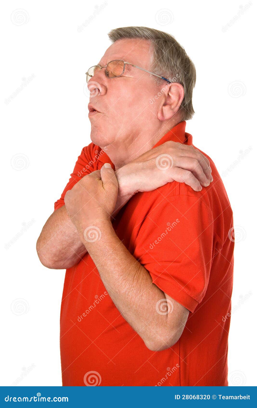 Old Man with Rheumatic Pain Stock Photo - Image of hair, illness: 28068320