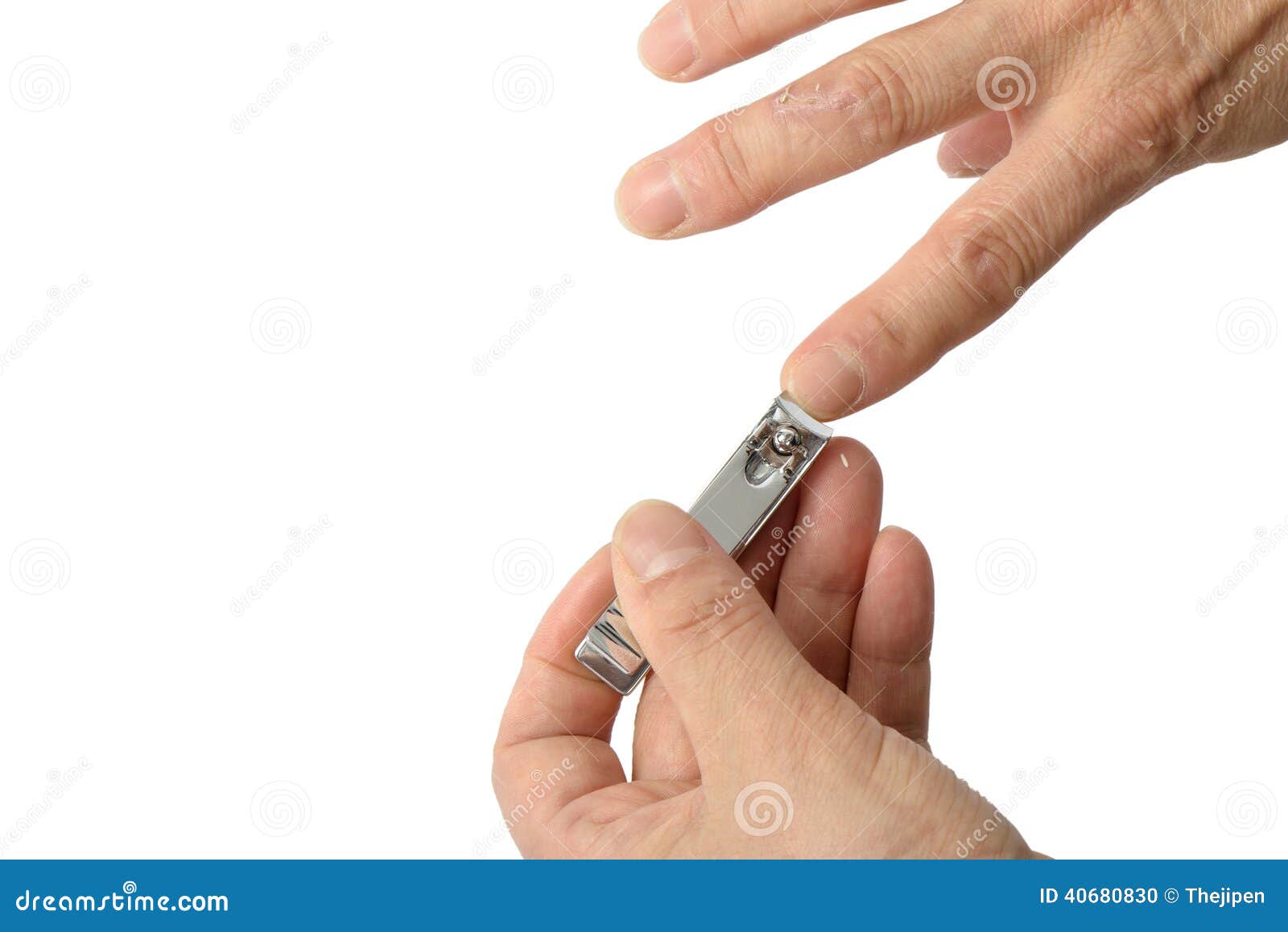 Old Man S Hand with Nail Clippings Stock Photo - Image of clippings ...