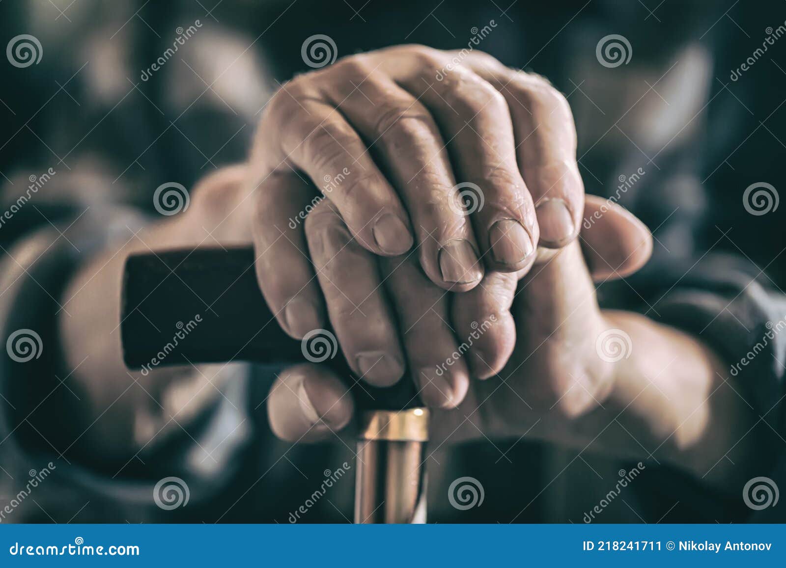 Wrinkled Hand Clenched Into A Fist, Symbol Of Strength, Protest ...