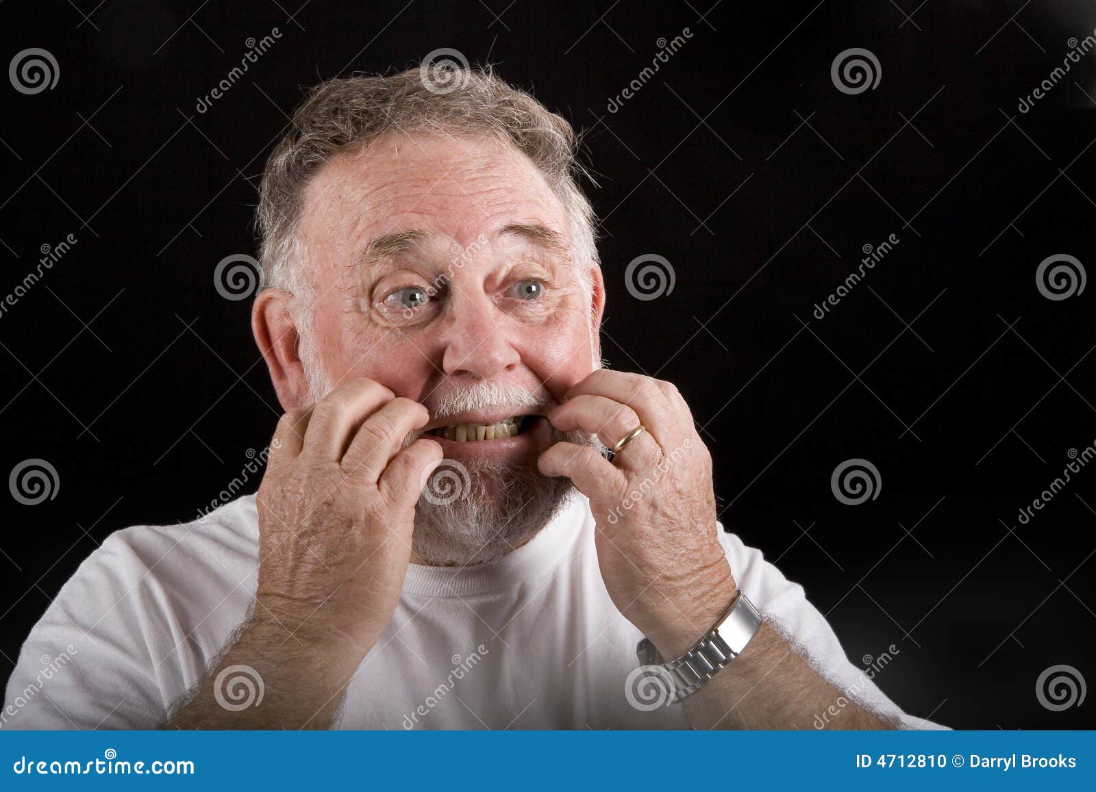 Old Man Scratching Face stock photo. Image of scratch - 4712810