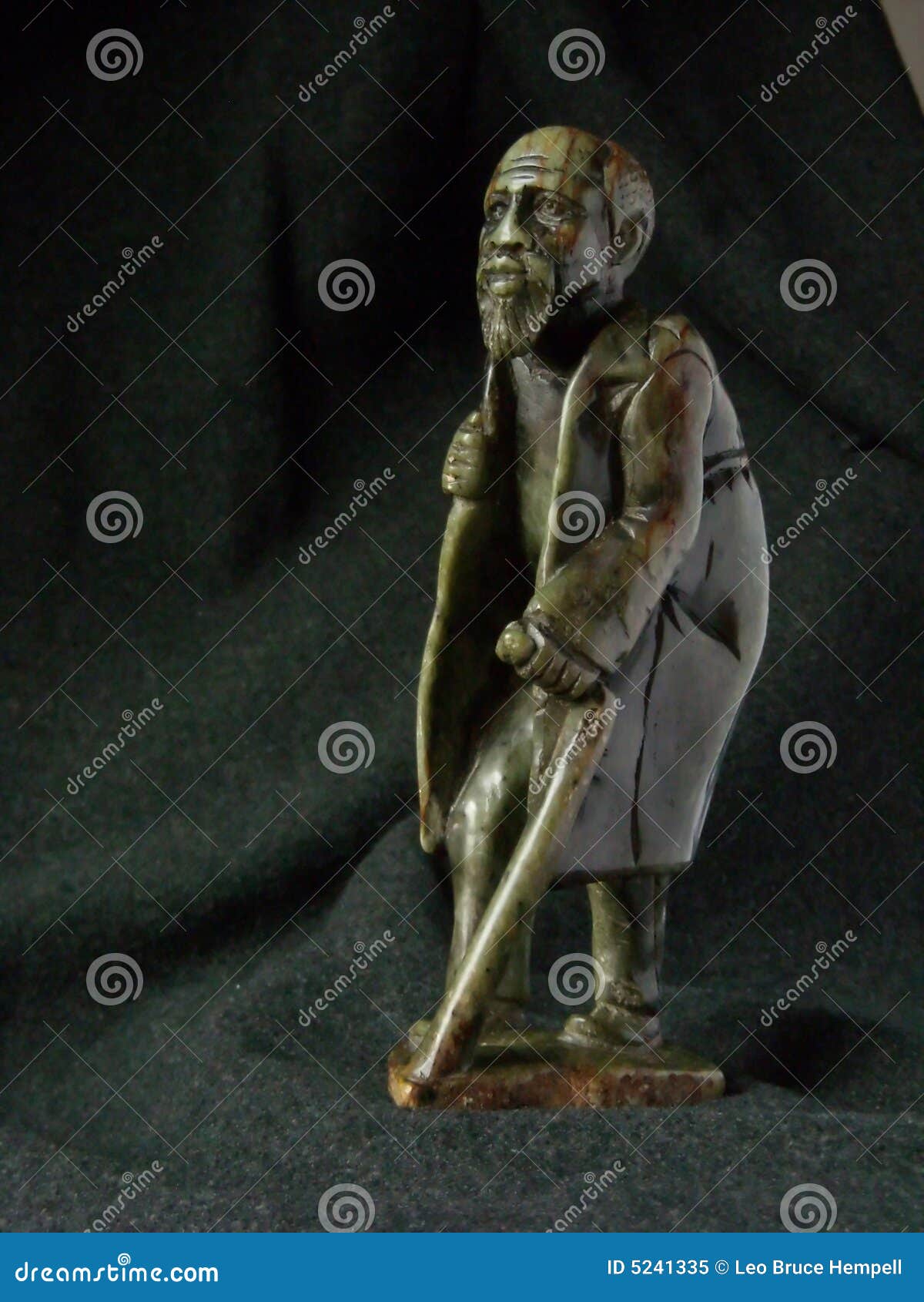Old Man Sculpture Africa stock image. Image of hunched - 5241335