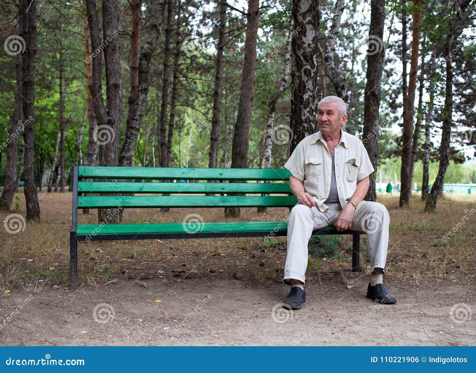 Old Man Sitting on the Bench. Stock Photo - Image of people, senior ... Old Man Sitting on the Bench. Stock Photo - Image of people, senior ...