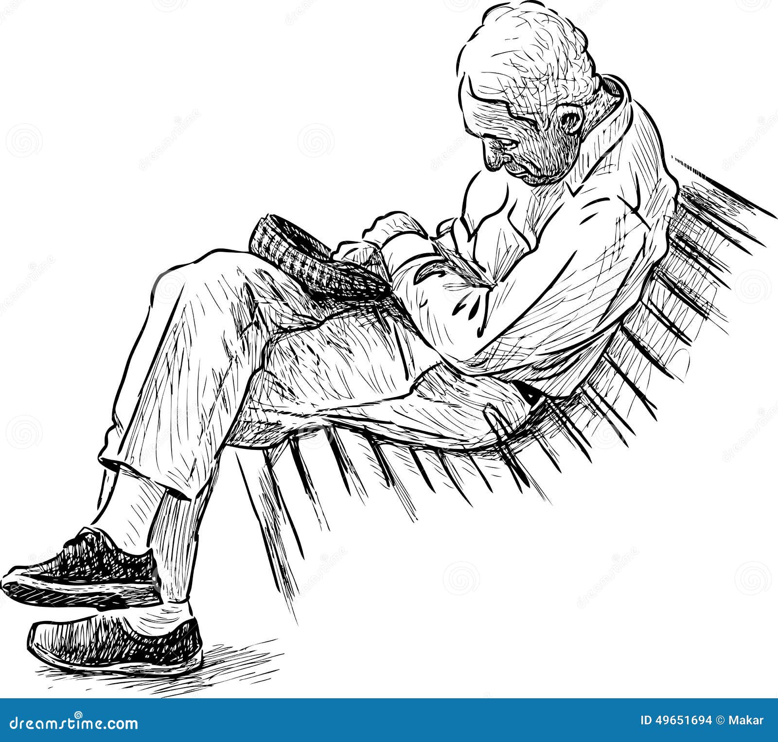 Old Man Sleeping on a Park Bench Stock Vector - Illustration of bench ... Old Man Sleeping on a Park Bench Stock Vector - Illustration of bench ...
