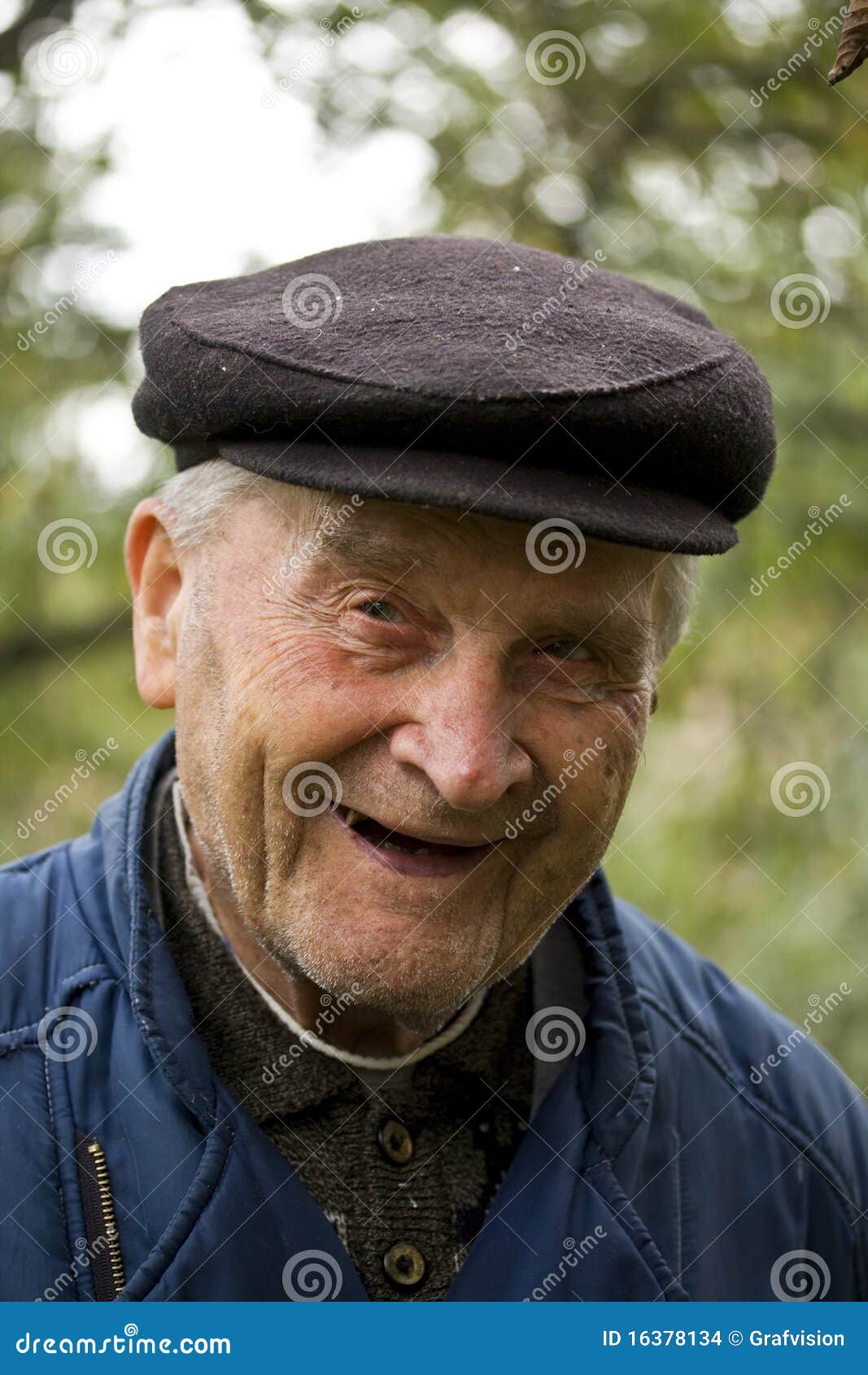Old Man Smiling stock photo. Image of attractive, retirement - 16378134