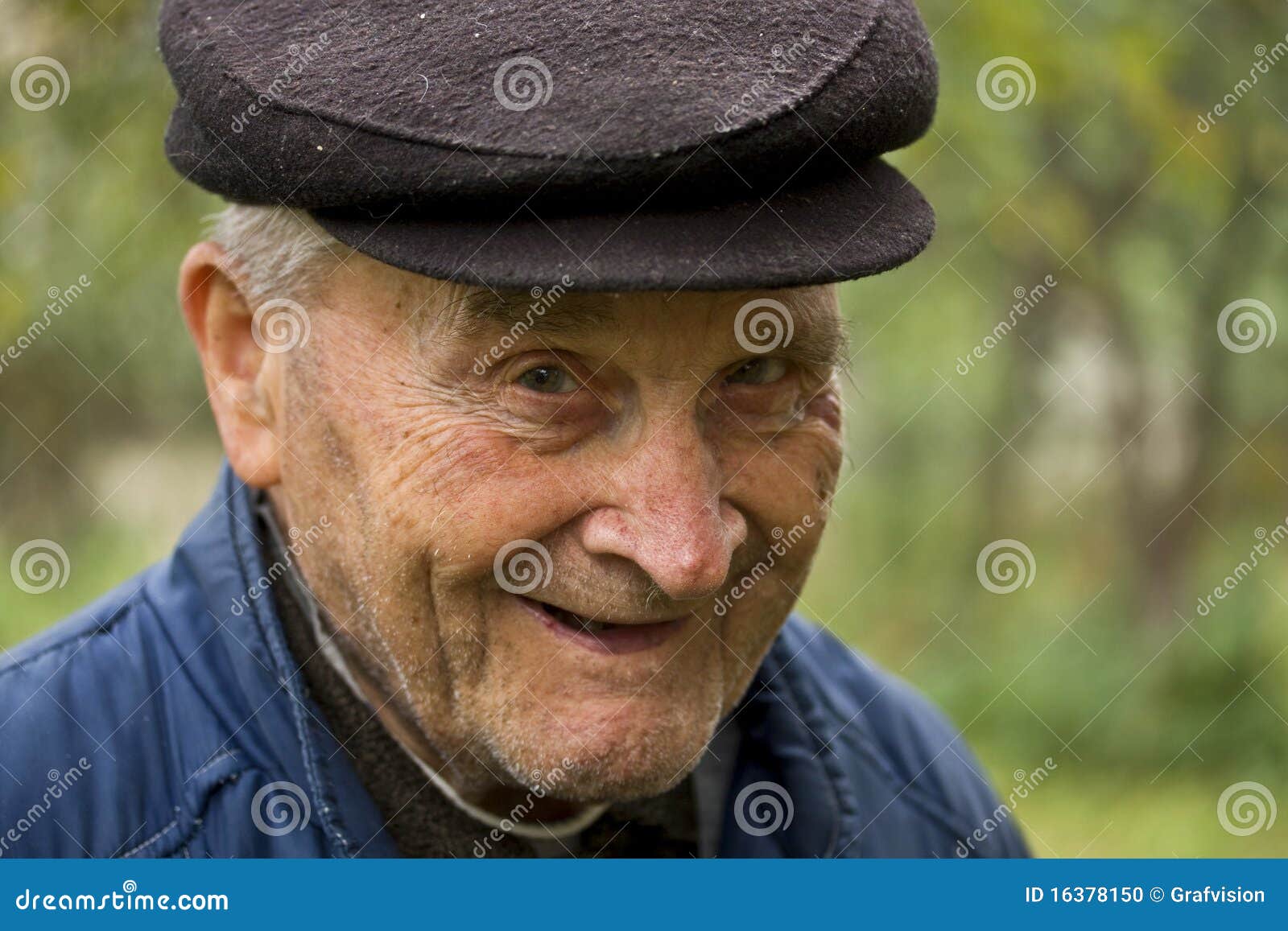 Old Man Smiling stock photo. Image of nature, retirement - 16378150