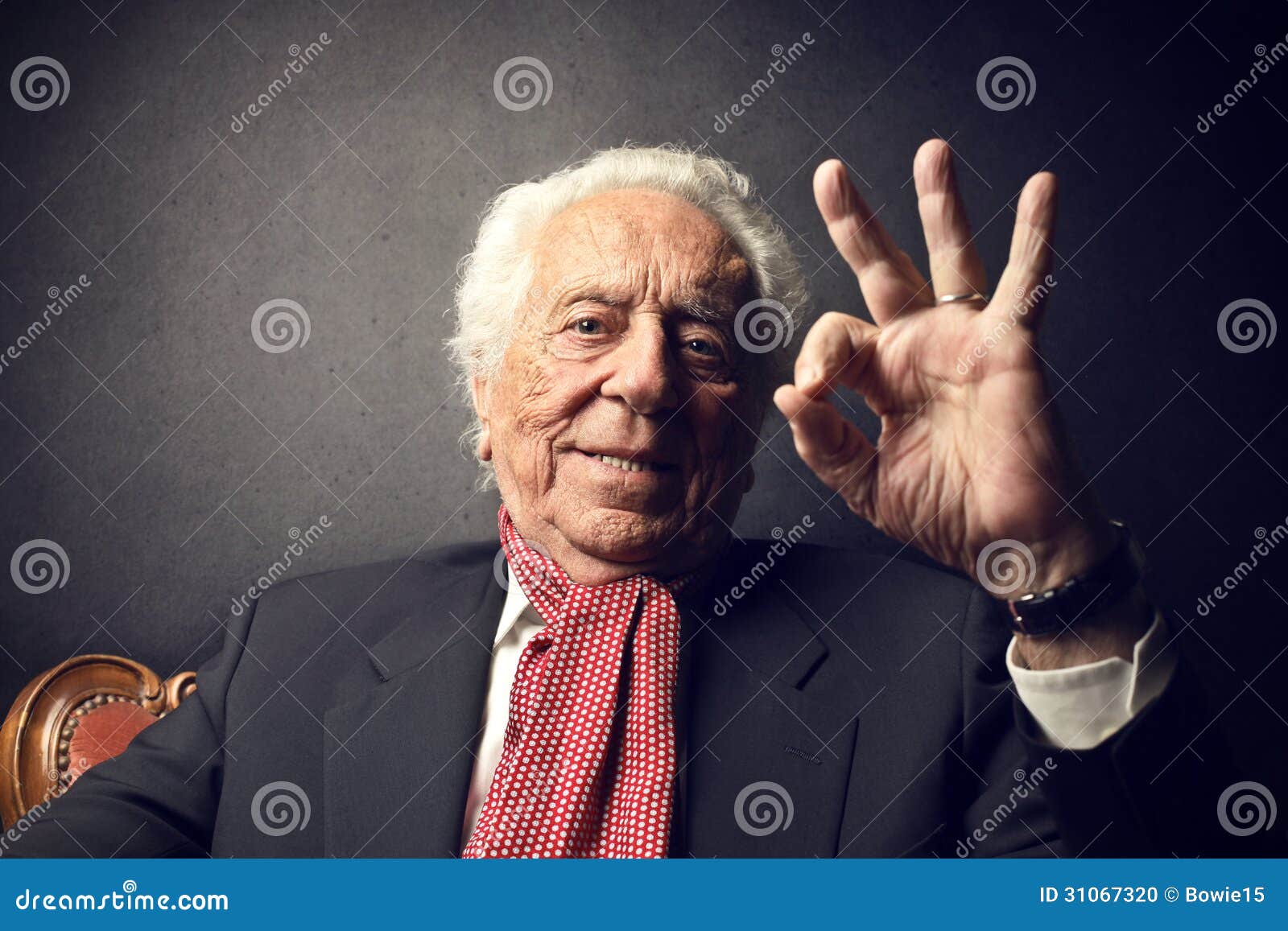 Old man smiling stock photo. Image of positive, thumb - 31067320