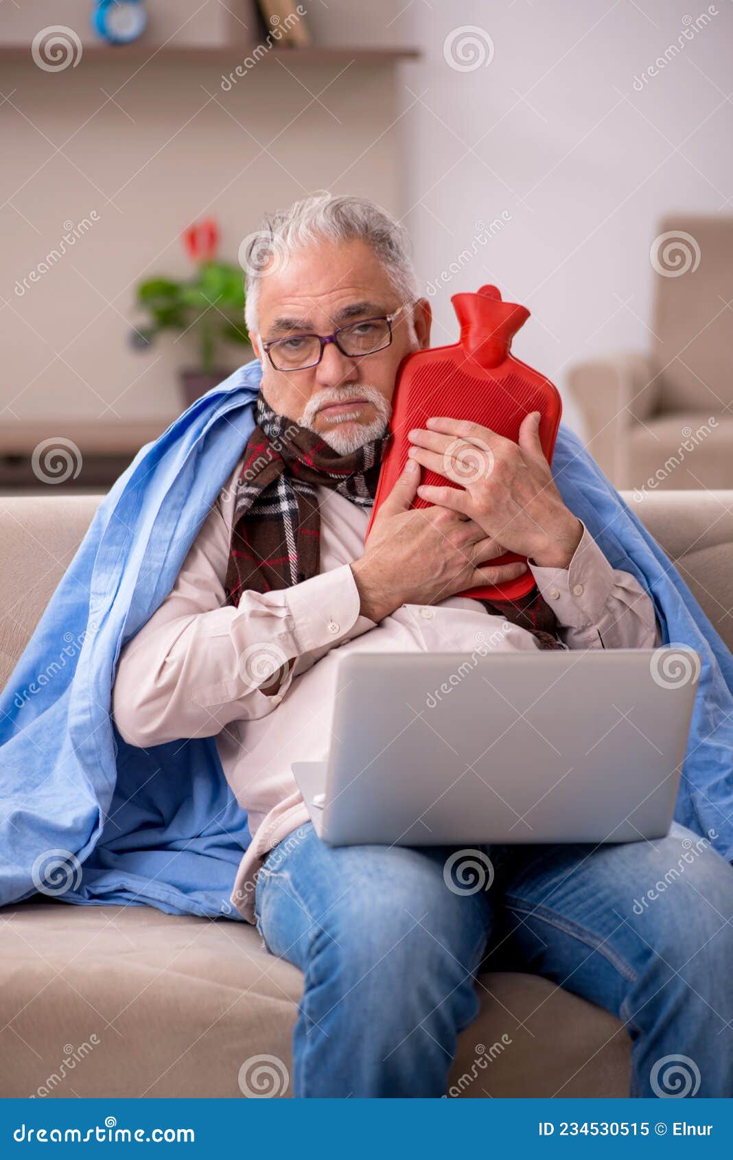 Old man suffering at home stock image. Image of recovering - 234530515 Old man suffering at home stock image. Image of recovering - 234530515