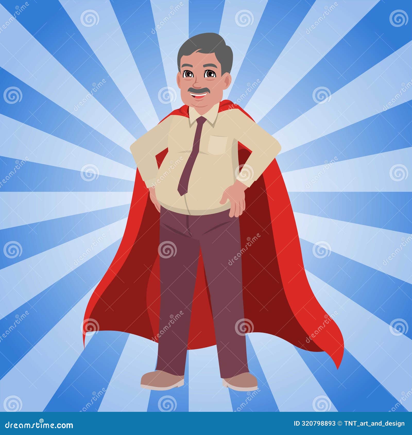 A Father Proudly Showing His Son How To Flex His Muscles And Embrace ...