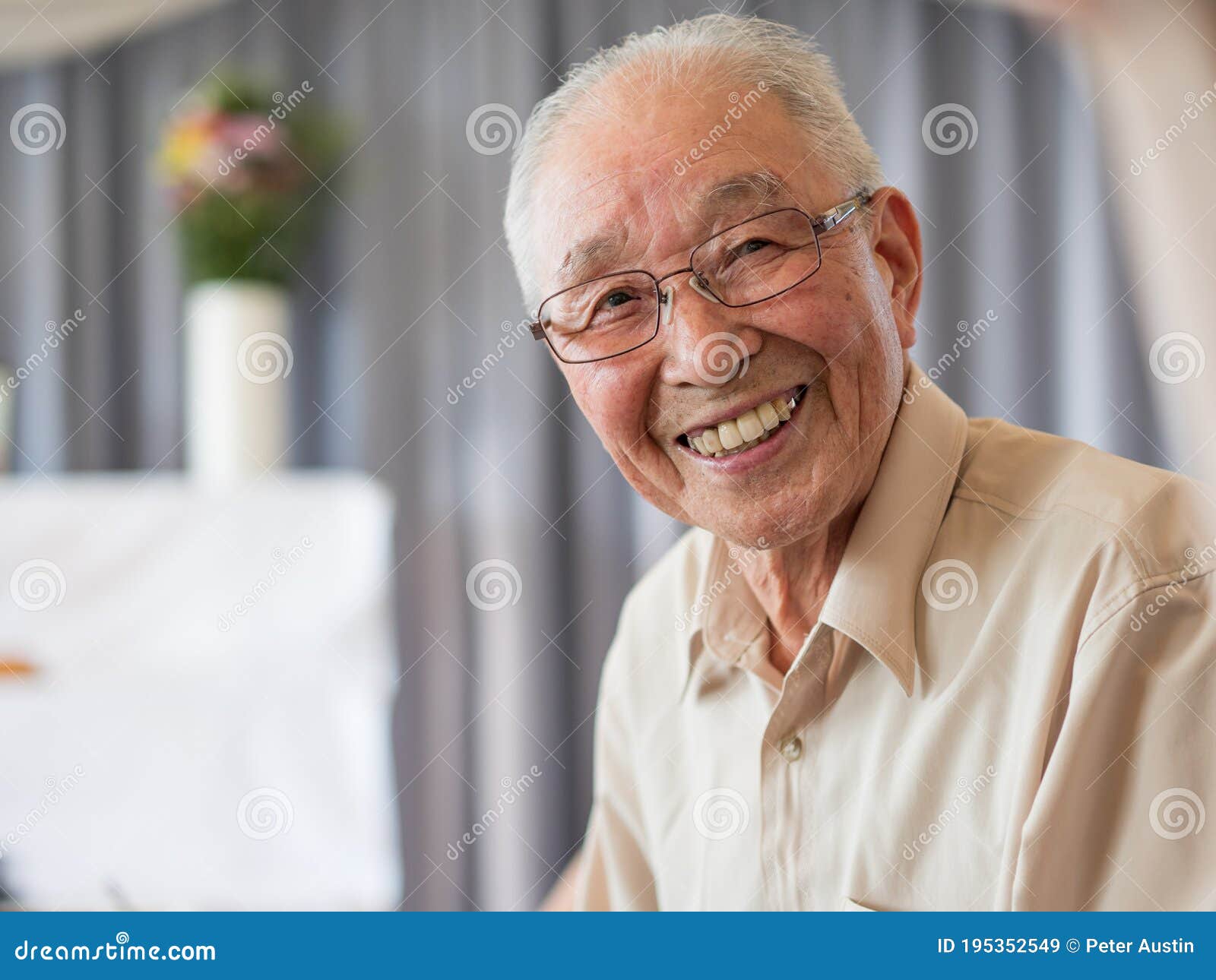 An Old Man Talking Animatedly at a Family Event Stock Image - Image of ...
