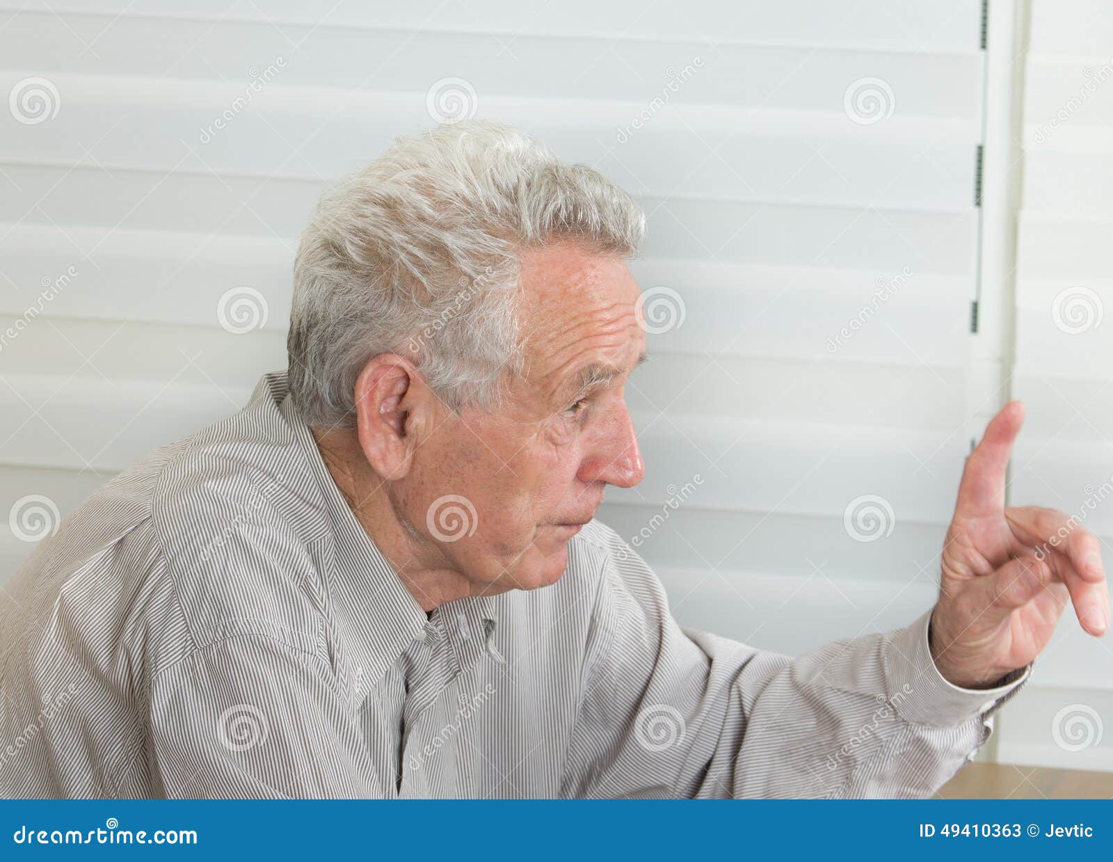 Old man talking stock image. Image of pointer, experience - 49410363