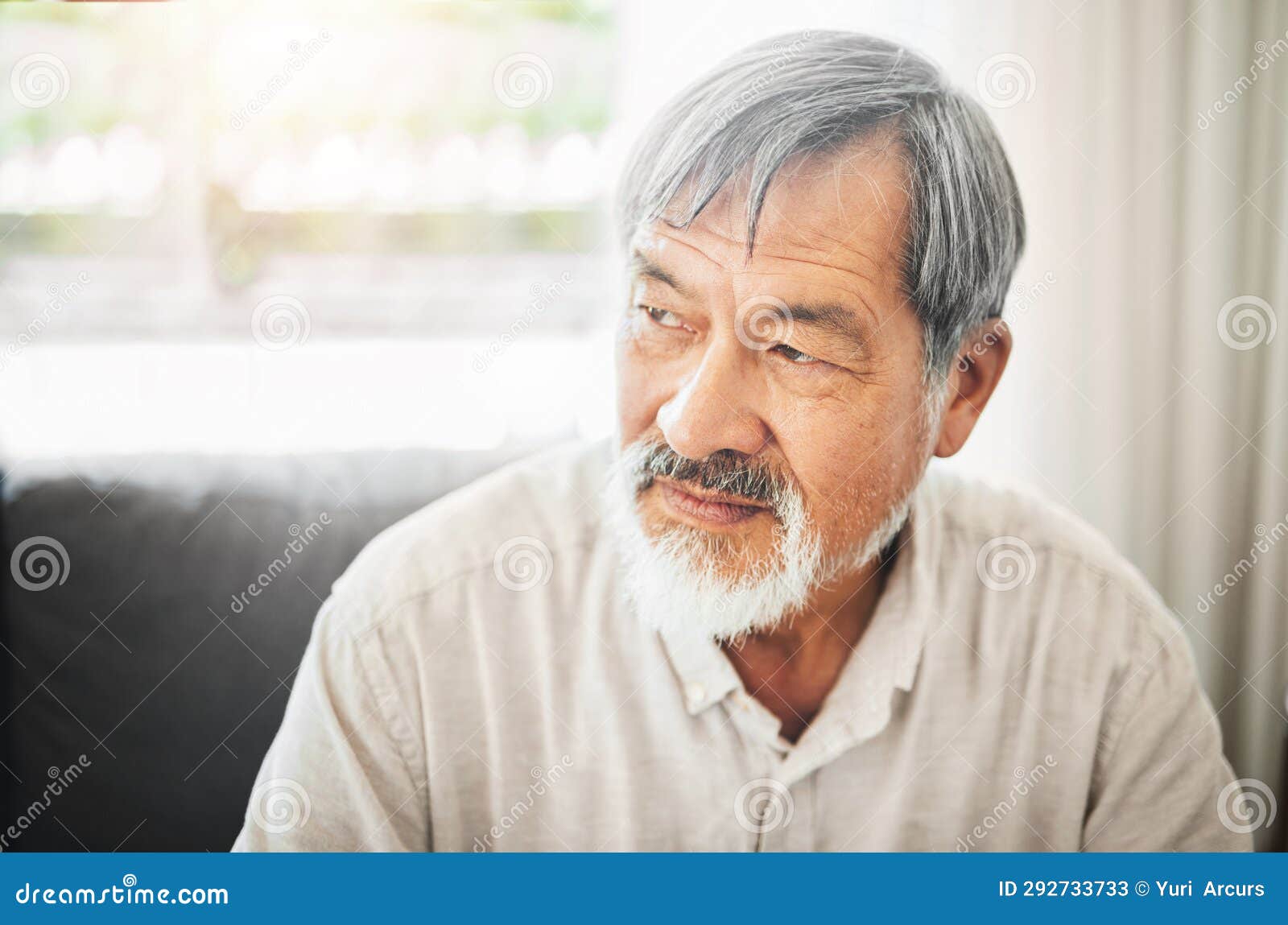 Old Man, Thinking of Memory and Life with Retirement, Reflection and ...