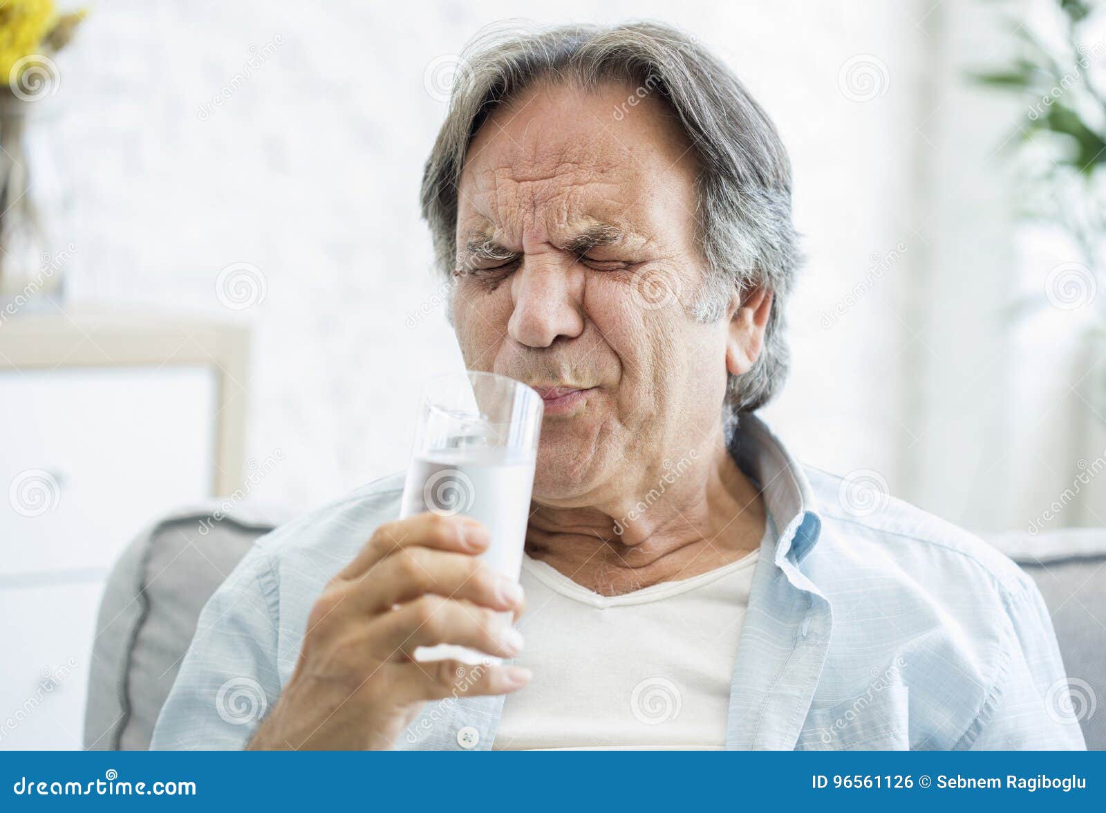 Old Man with Tooth Sensitivity Stock Photo - Image of health, elderly ...