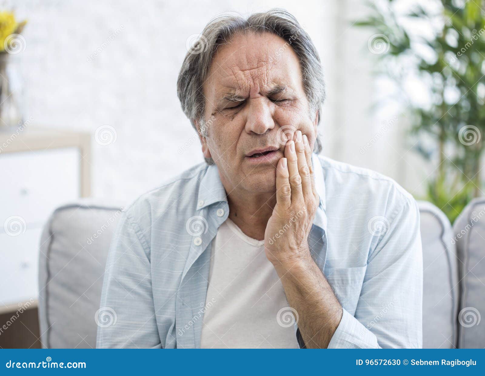Old man with toothache stock photo. Image of hurt, tooth - 96572630
