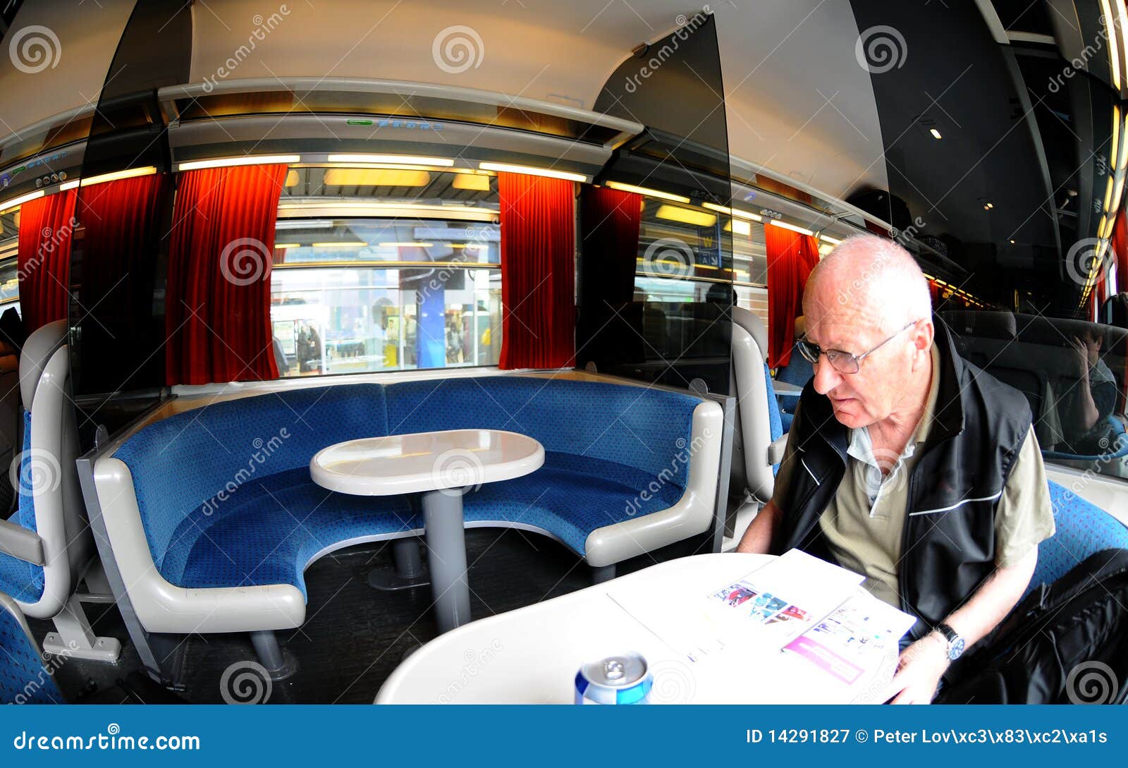 Old man in train stock image. Image of suspension, track - 14291827