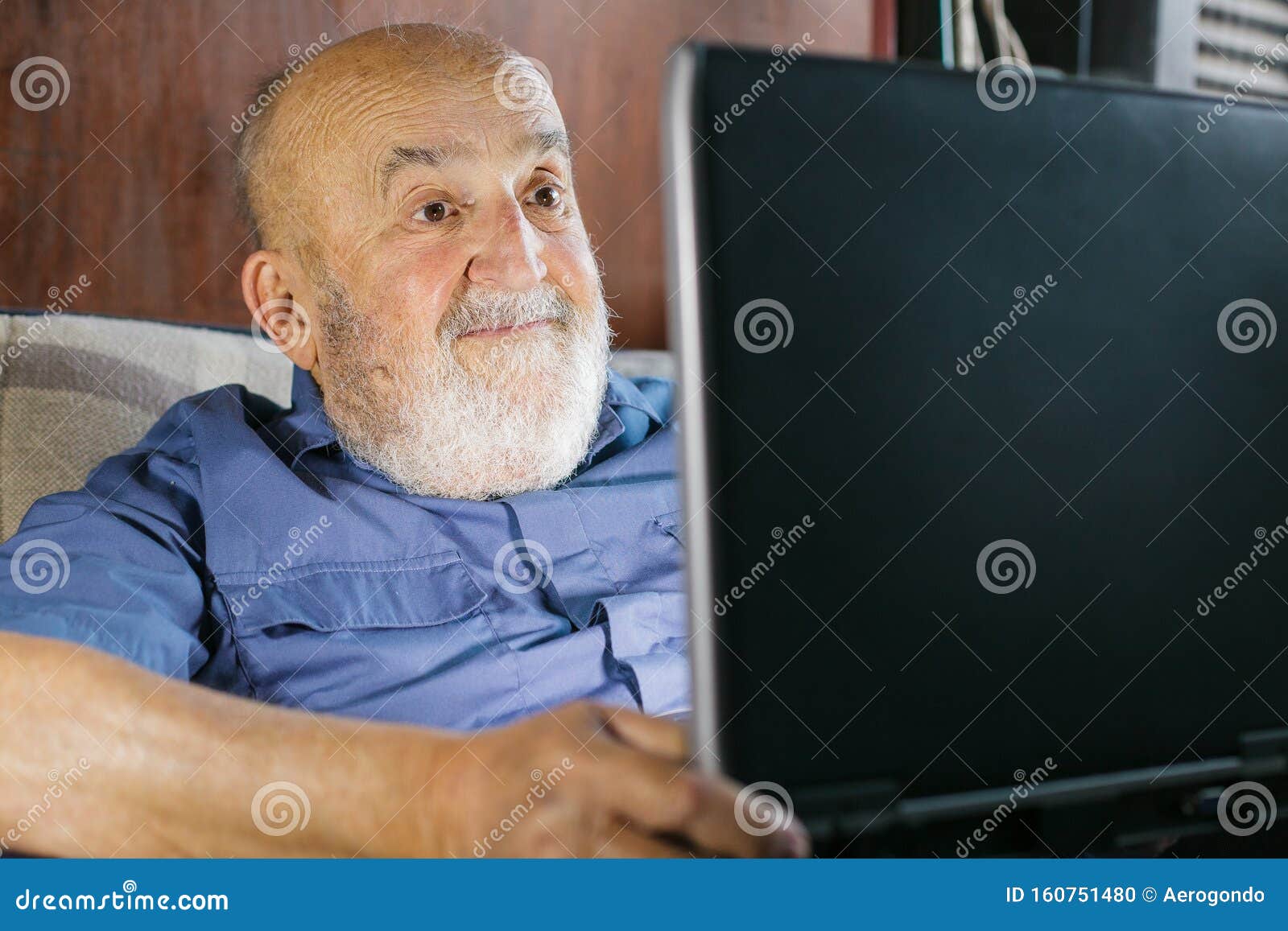 Old man using laptop stock photo. Image of communication - 160751480 Old man using laptop stock photo. Image of communication - 160751480
