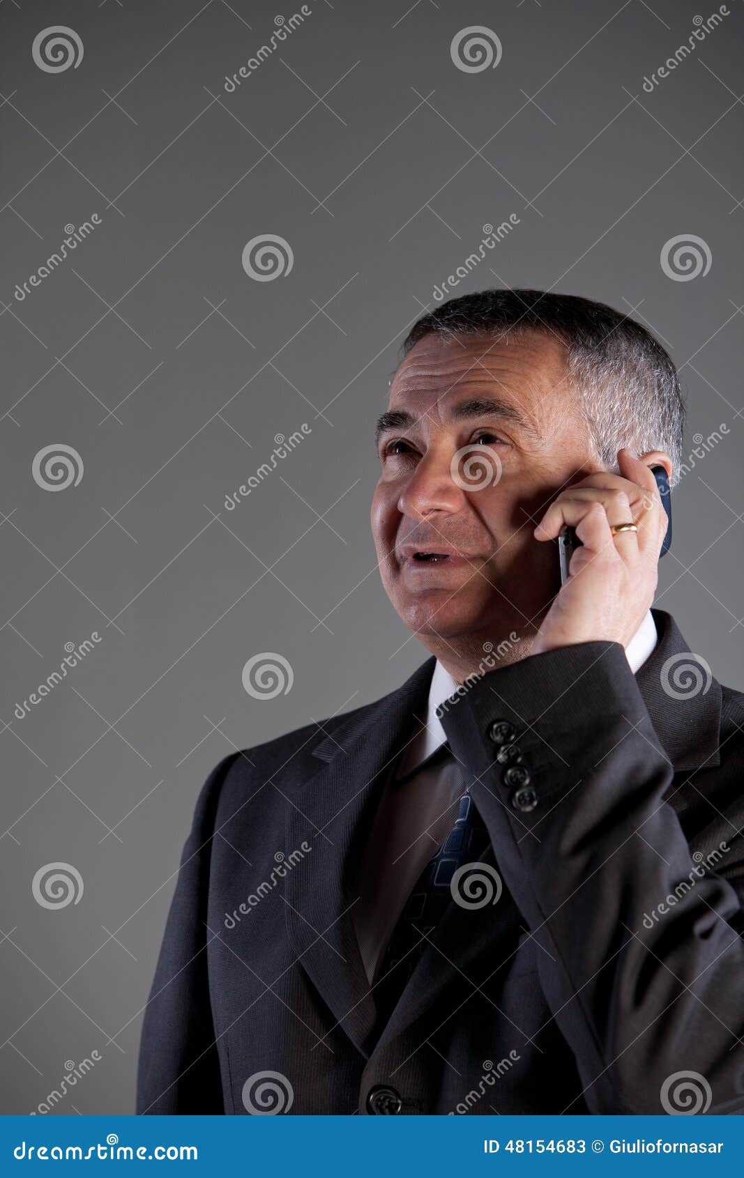 Old Man Using a Mobile Phone Stock Image - Image of decision ...