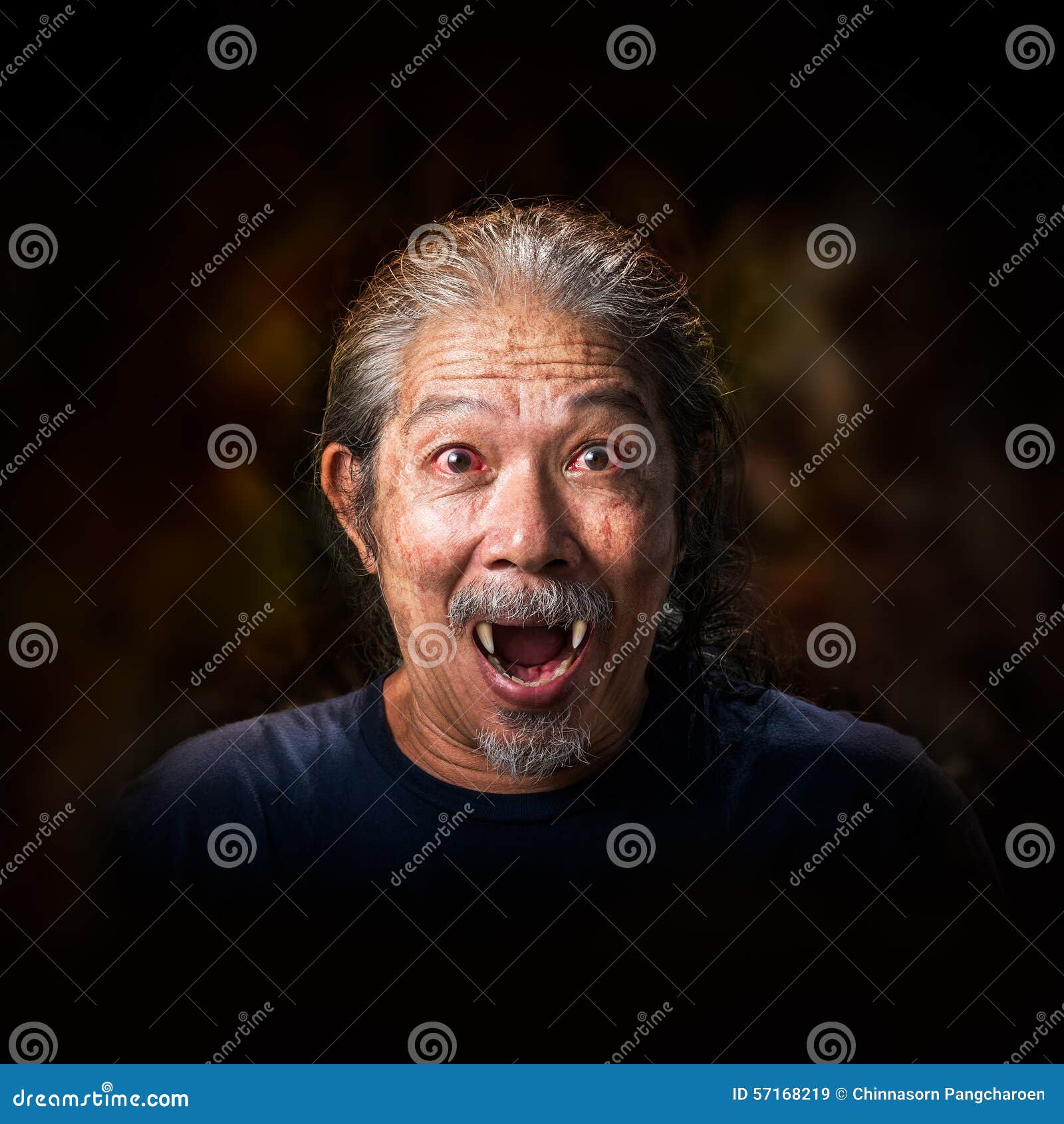 Old man vampire stock image. Image of fangs, scream, devil - 57168219