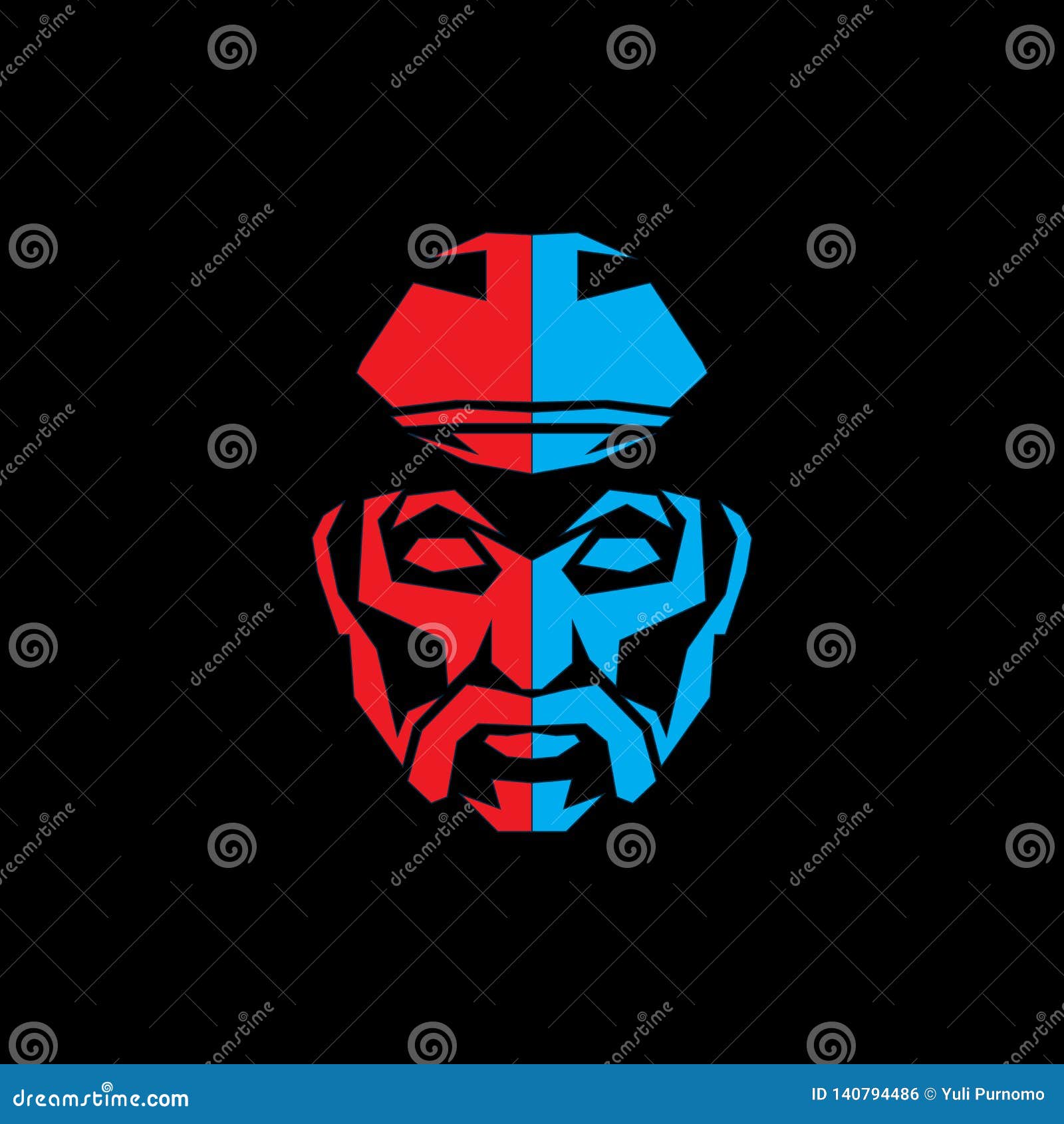 Old man vector image stock vector. Illustration of pensioner - 140794486