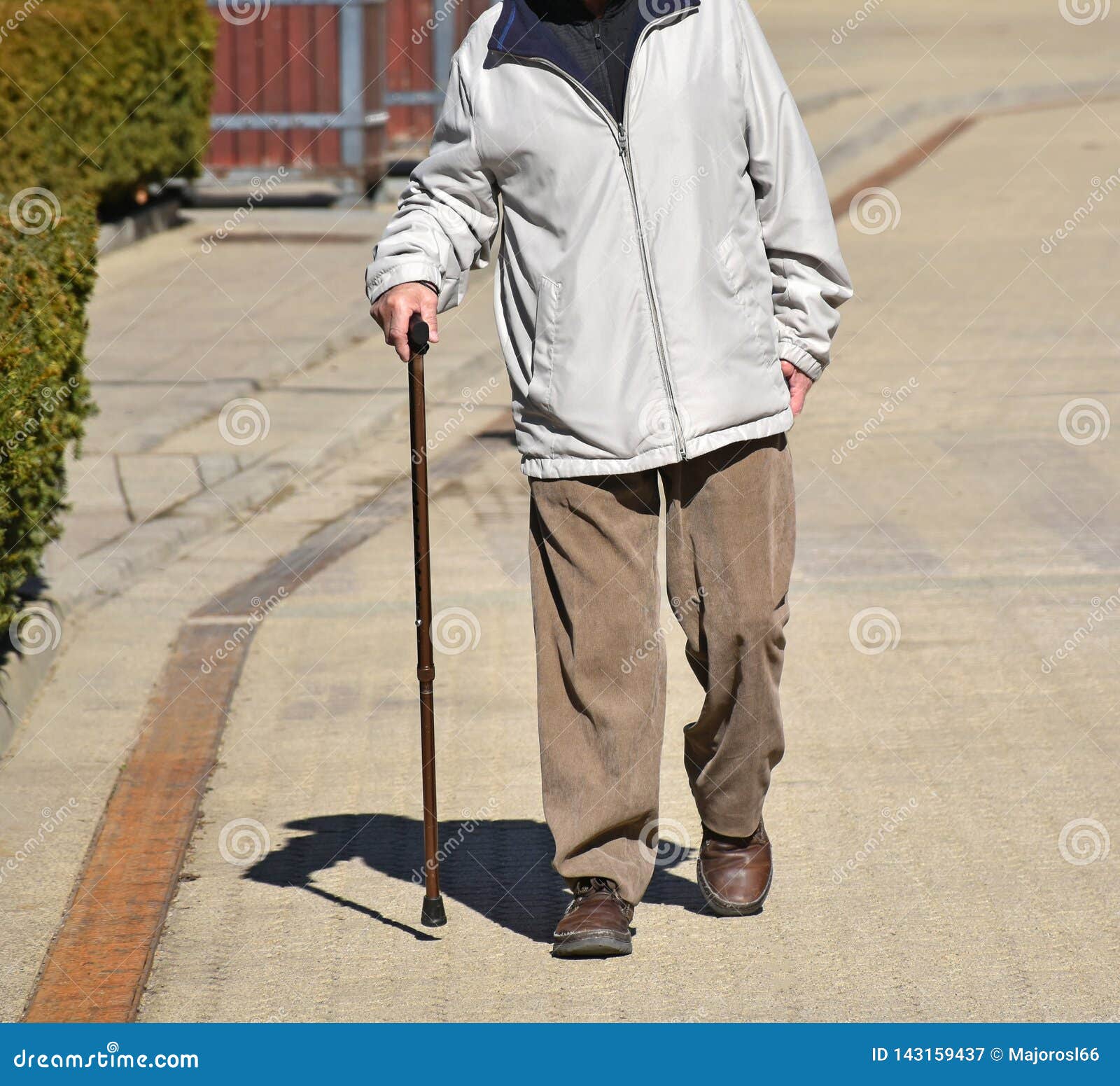 Old Man Walks on the Street Stock Image - Image of walk, lonely: 143159437
