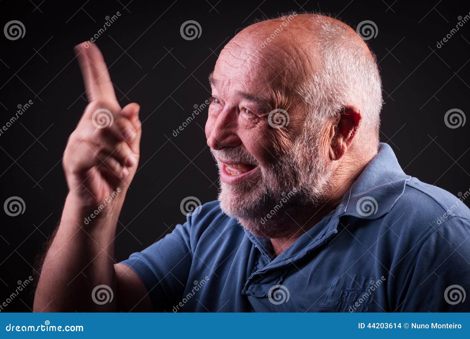 Old man waving his hand stock photo. Image of expressive - 44203614