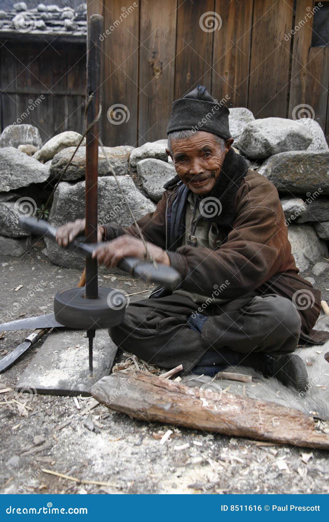 Old man working editorial photo. Image of handicraft, mustache - 8511616