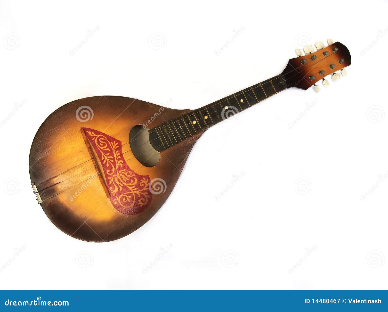 Old mandolina stock image. Image of isolated, mandolina - 14480467