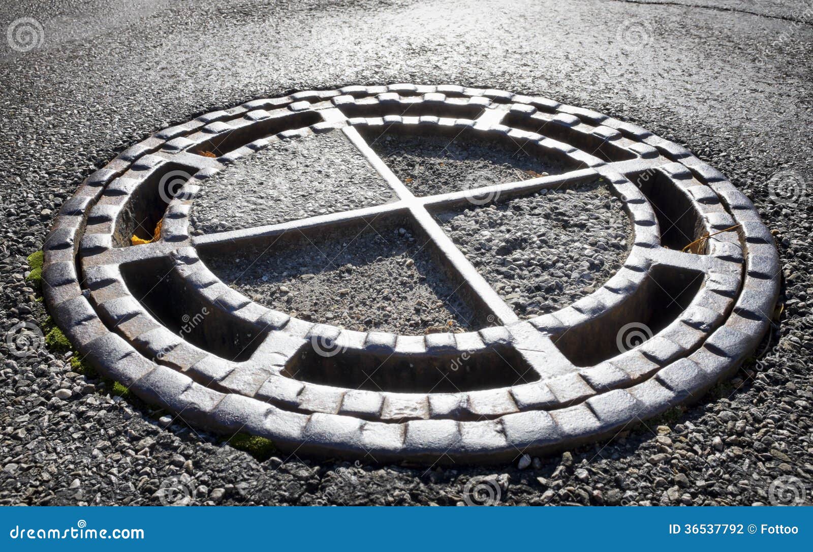 Old manhole stock photo. Image of iron, sewer, outdoors - 36537792