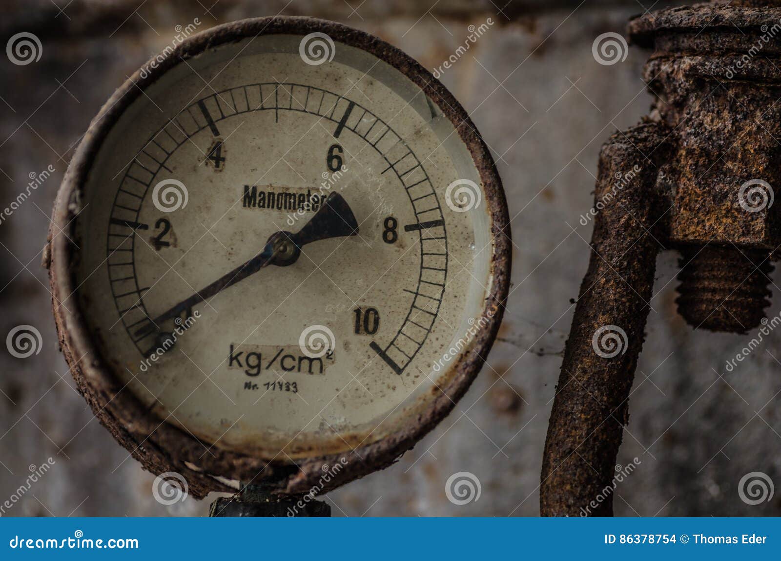Old manometer stock photo. Image of industry, room, forget - 86378754