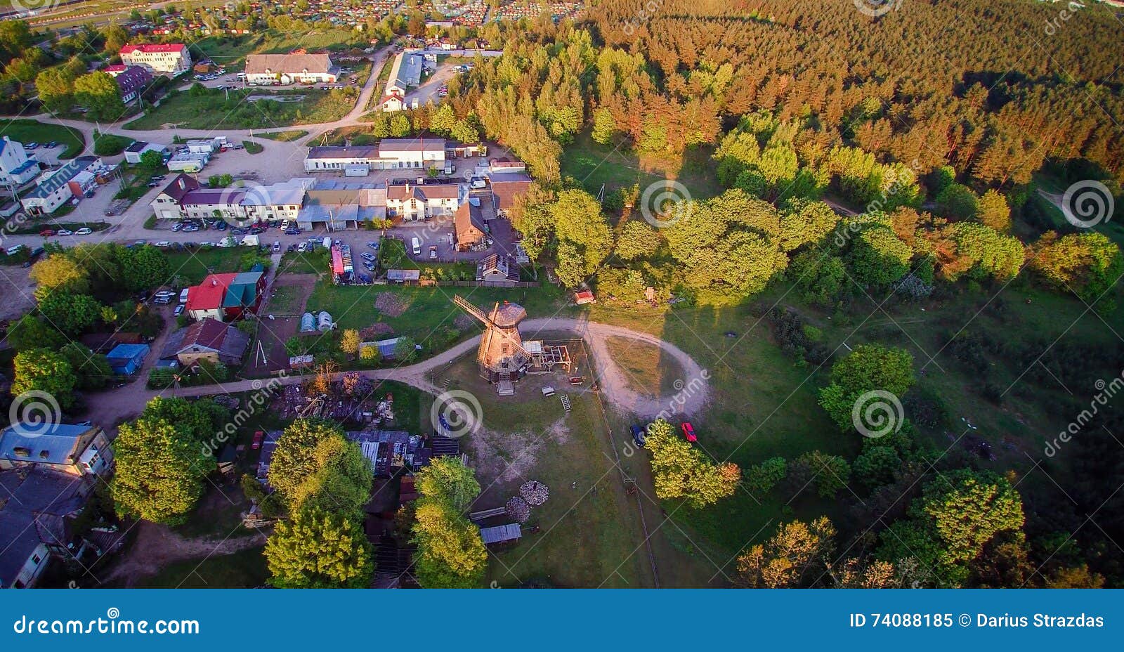 Old manor mill, Lithuania stock image. Image of green - 74088185