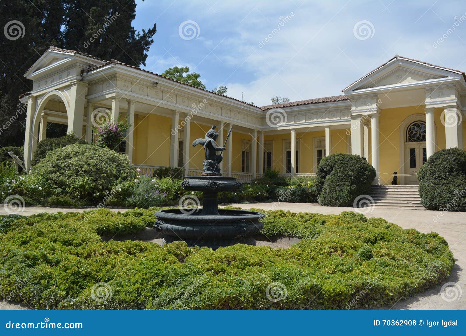 An Old Mansion in the Classical Style Stock Photo - Image of court ...