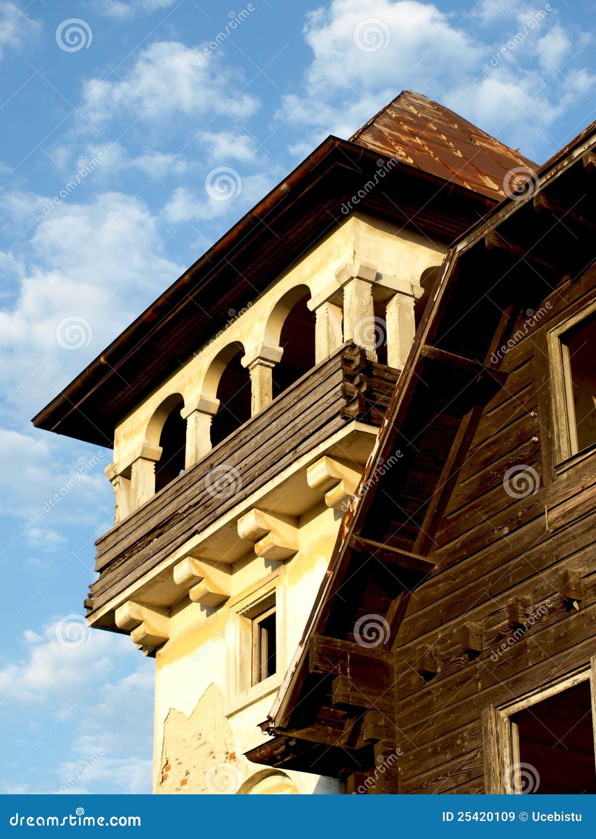 Old Mansion Tower Royalty-Free Stock Photography | CartoonDealer.com ...